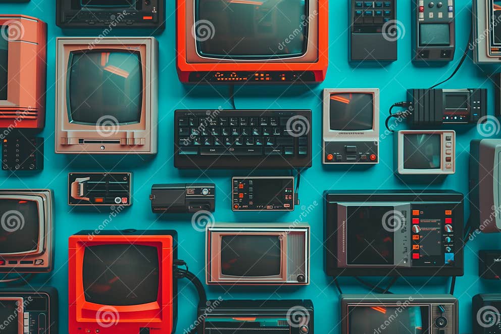 Analog Gadget with Computing, Television, Radio and Modern Devices ...