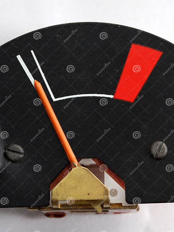 Analog Measuring Device with the Needle Stock Image - Image of voltage ...