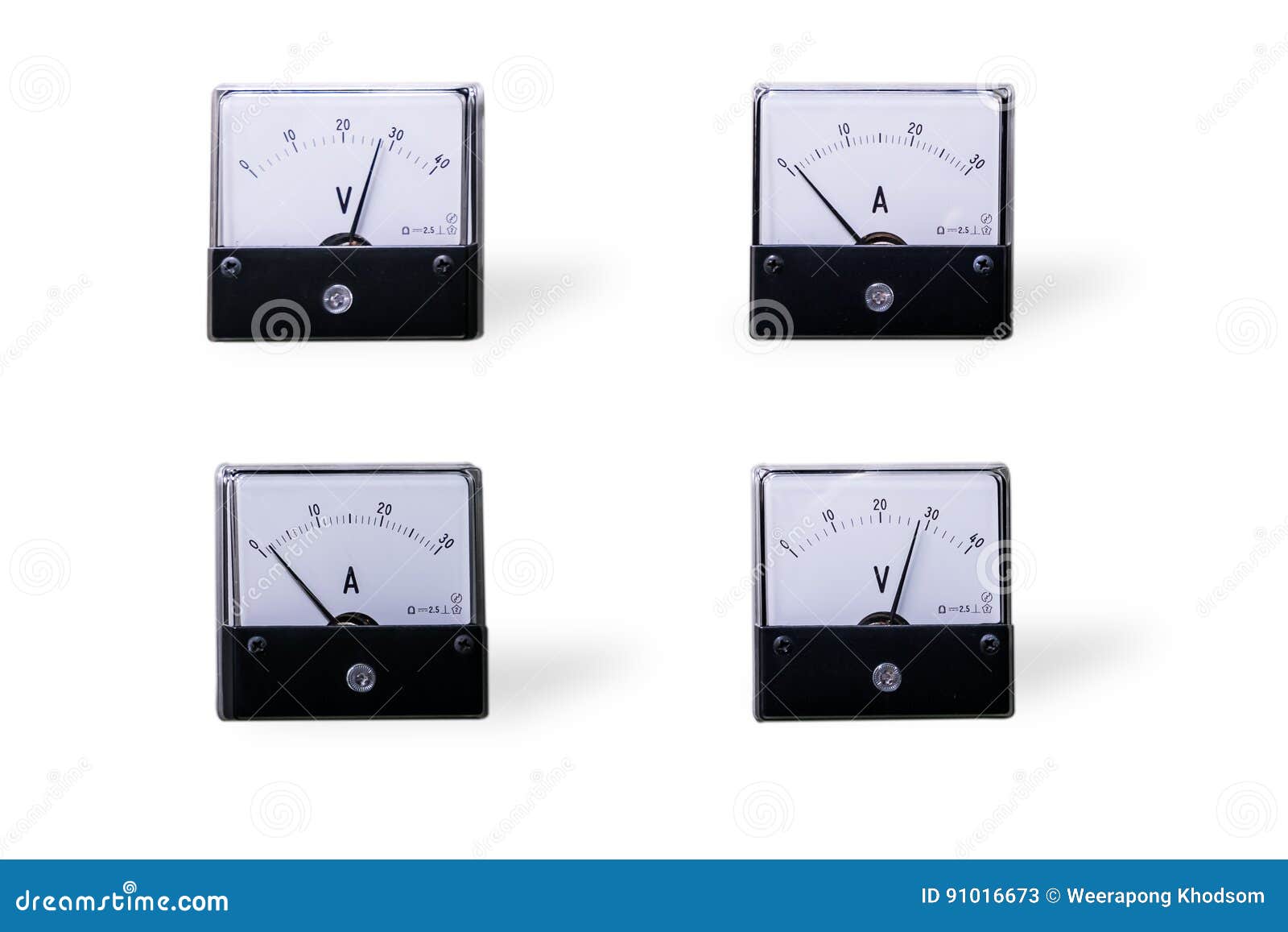 Analog meter stock image. Image of analog, volt, value - 91016673