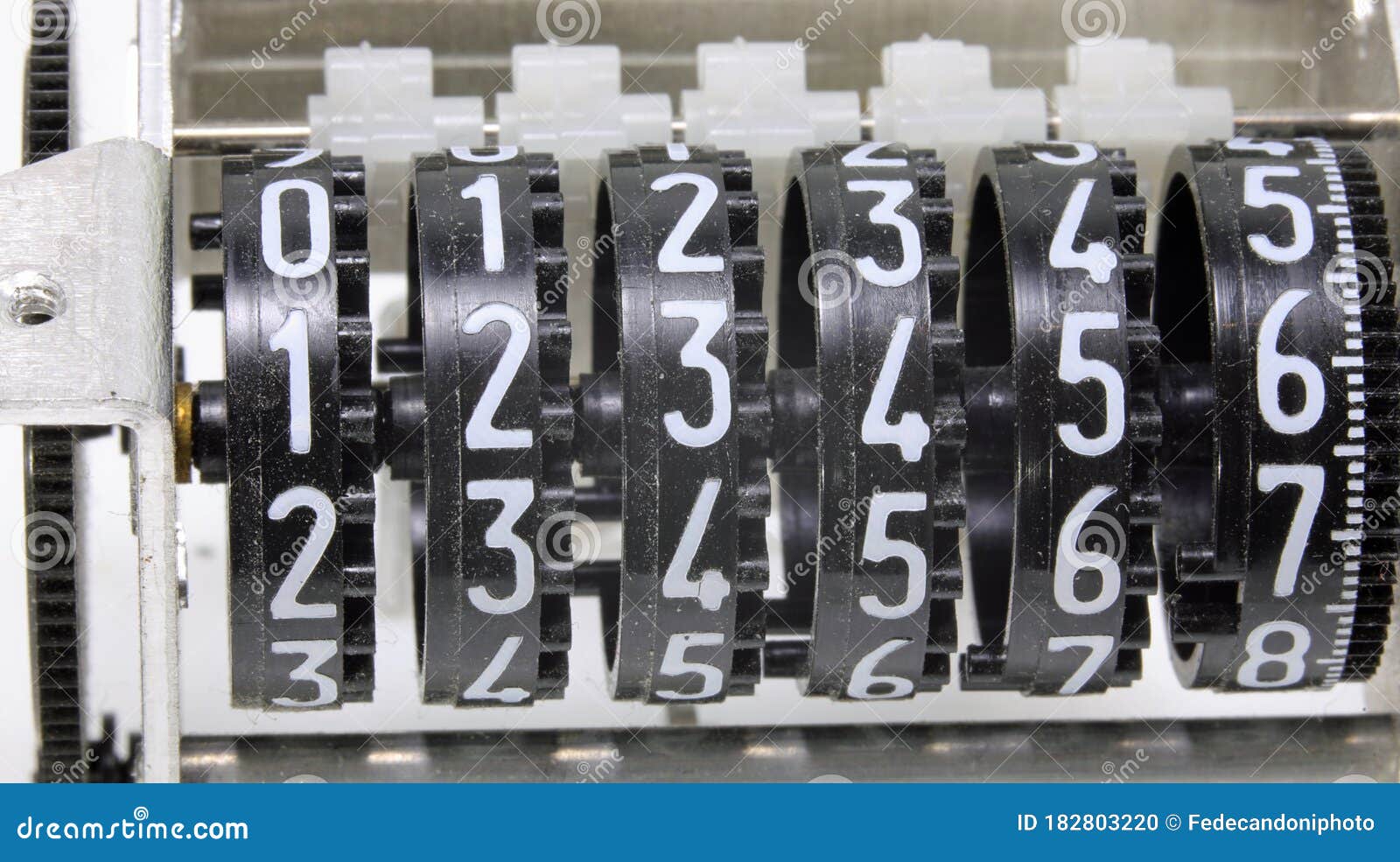 Analog Meter with the Numbers from Number One To Six Stock Photo ...