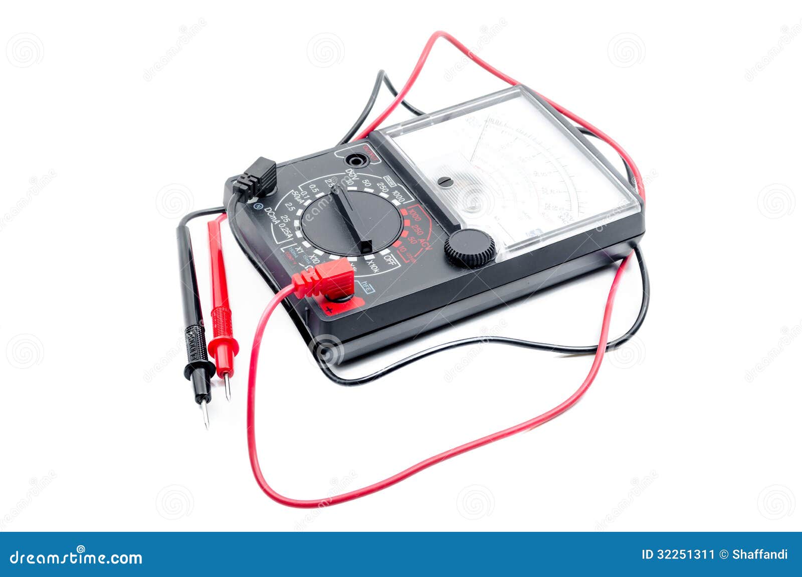 Analog multimeter stock image. Image of isolated, multimeter - 32251311