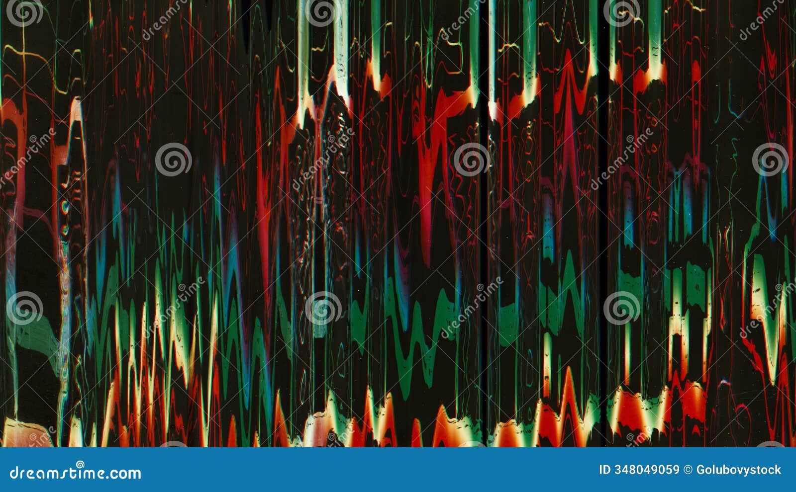 Analog Noise Overlay Color Distortion Glitch Waves Stock Image - Image ...