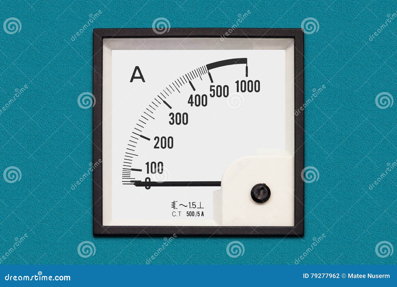 Analog panel ammeter stock photo. Image of engineering - 79277962