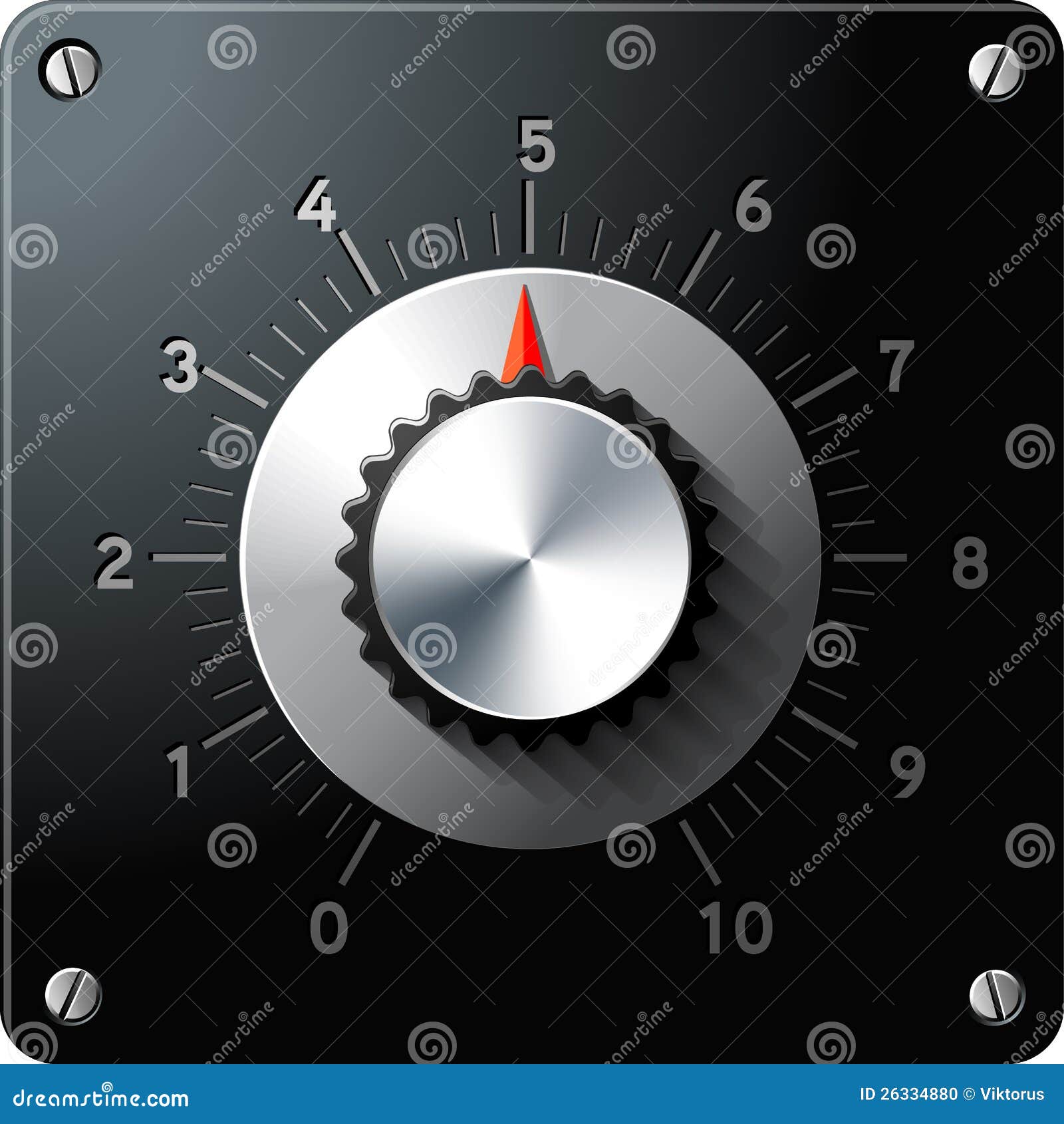Analog Regulator. Power Control. Dial Knob For Level Adjustment. Volume ...