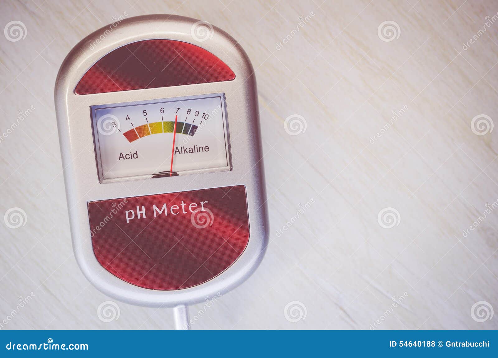 Analog Soil Ph Meter on a Wood Surface Stock Photo - Image of scale ...