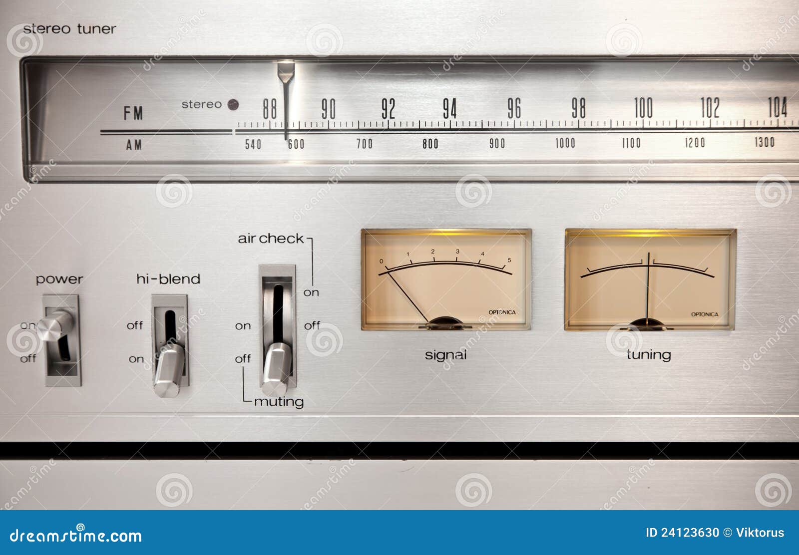 Analog Sound Recording Controls Stock Photo - Image of precision ...