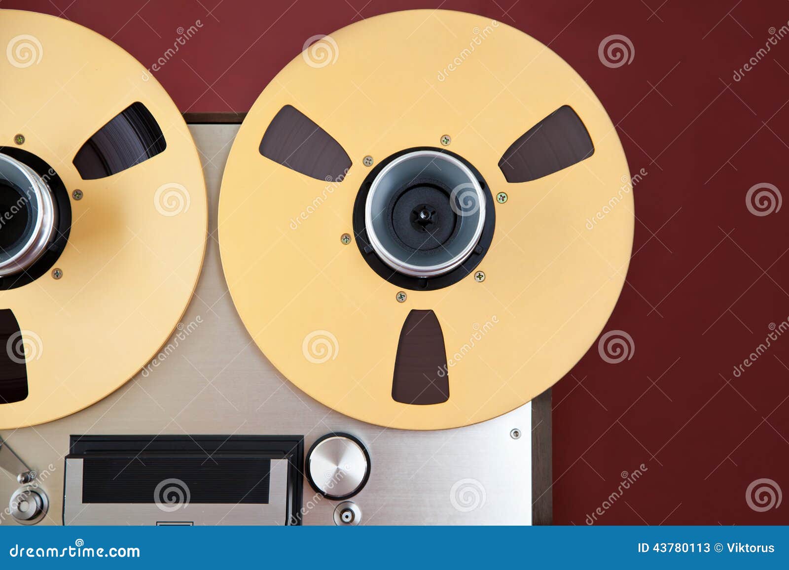 Analog Stereo Open Reel Tape Deck Recorder Spool Stock Image - Image of ...