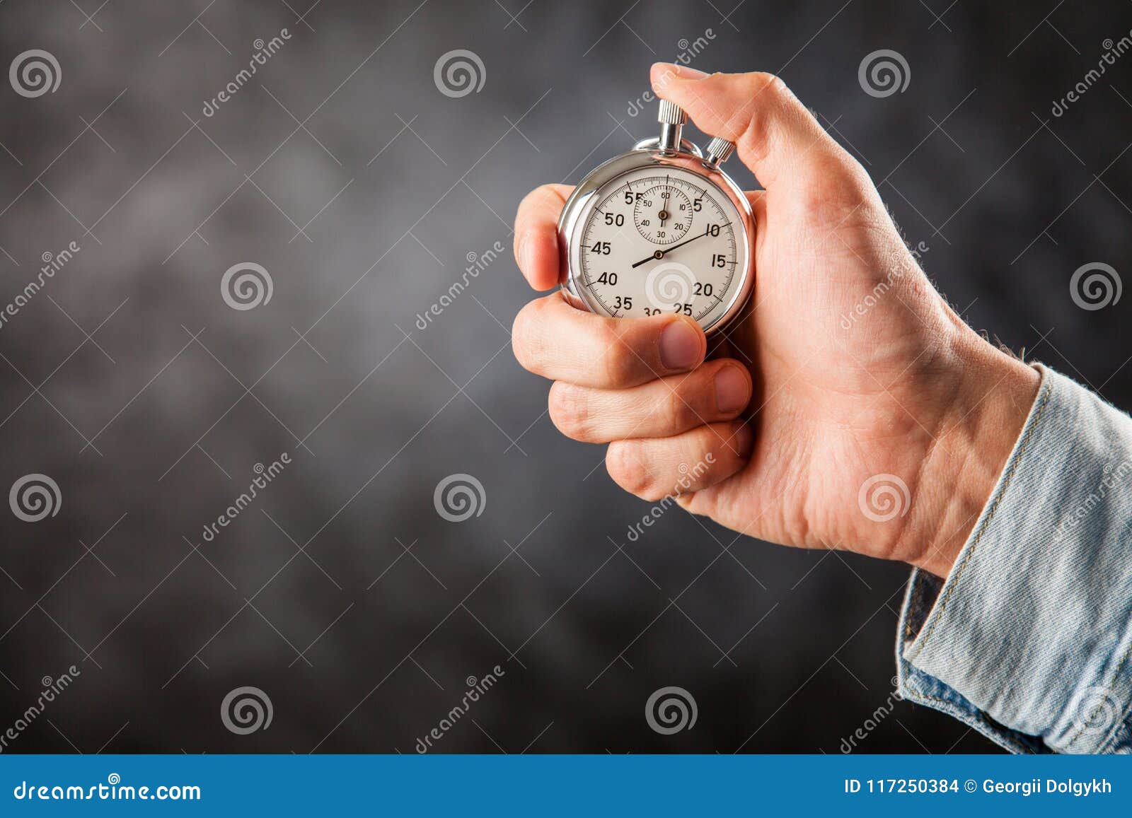Analog Stopwatch on Black Background Stock Photo - Image of business ...