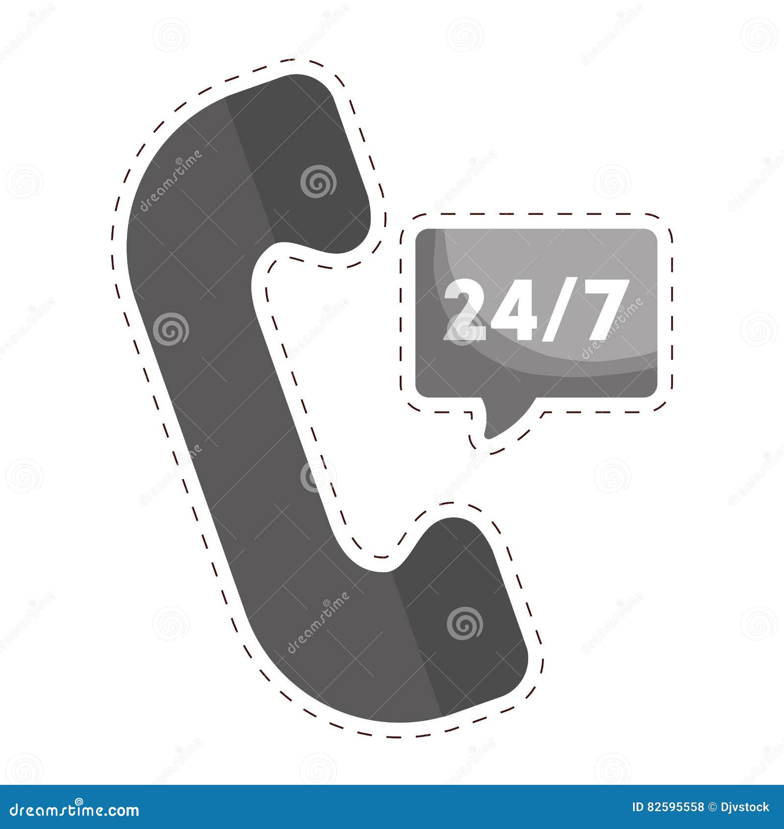 Analog Telephone Icon Image Stock Illustration - Illustration of ...