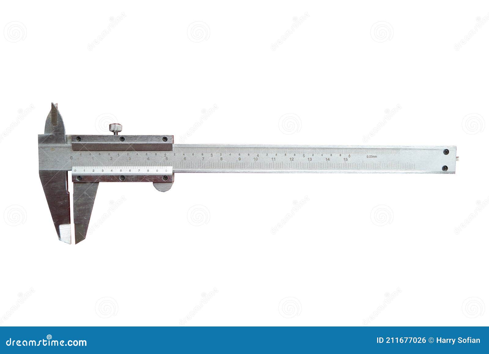 Analog Vernier Caliper stock photo. Image of background - 211677026