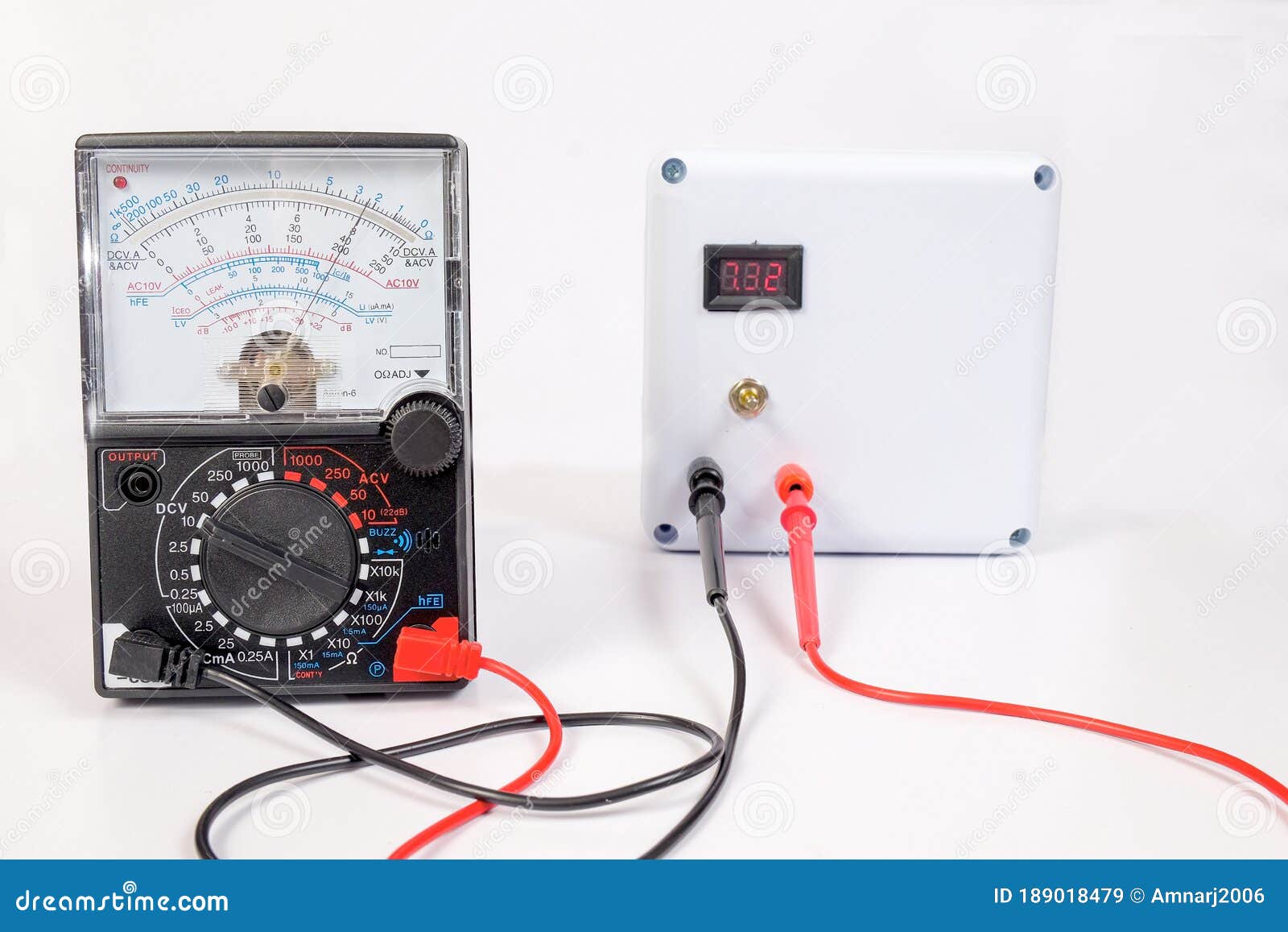 Analog Voltmeter is Combines Several Measurement Functions Stock Image ...
