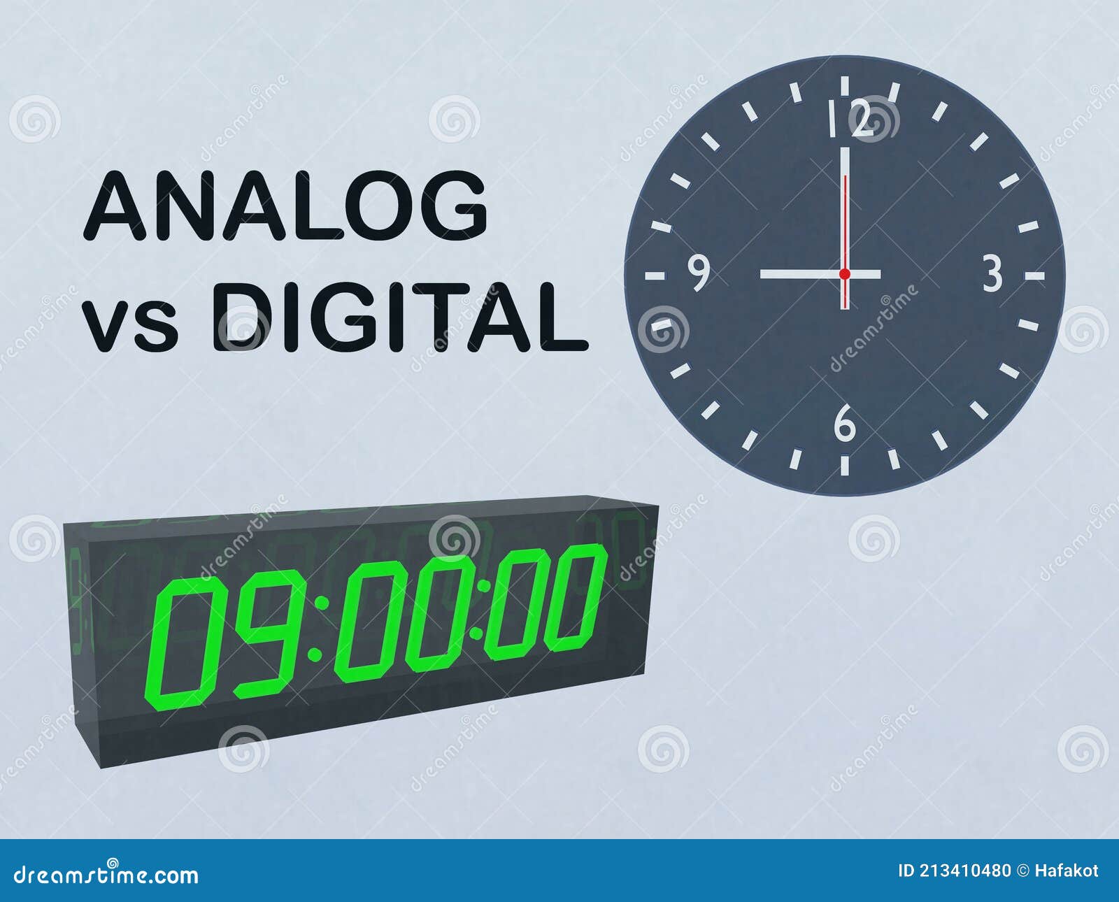 ANALOG vs DIGITAL concept stock illustration. Illustration of computer ...