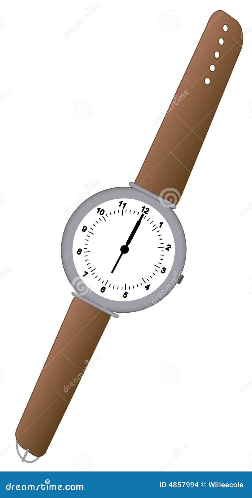 Analog watch stock vector. Illustration of concept, movement - 4857994