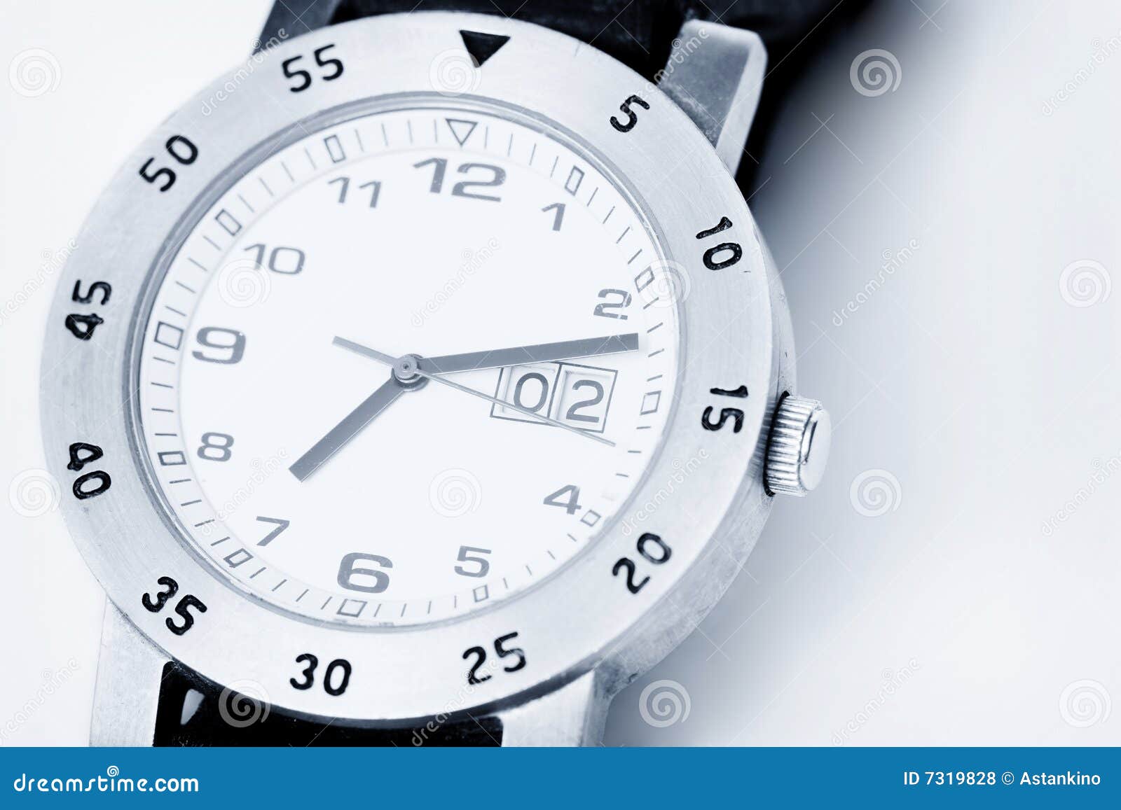 Analog watch in white stock photo. Image of hour, mechanism - 7319828