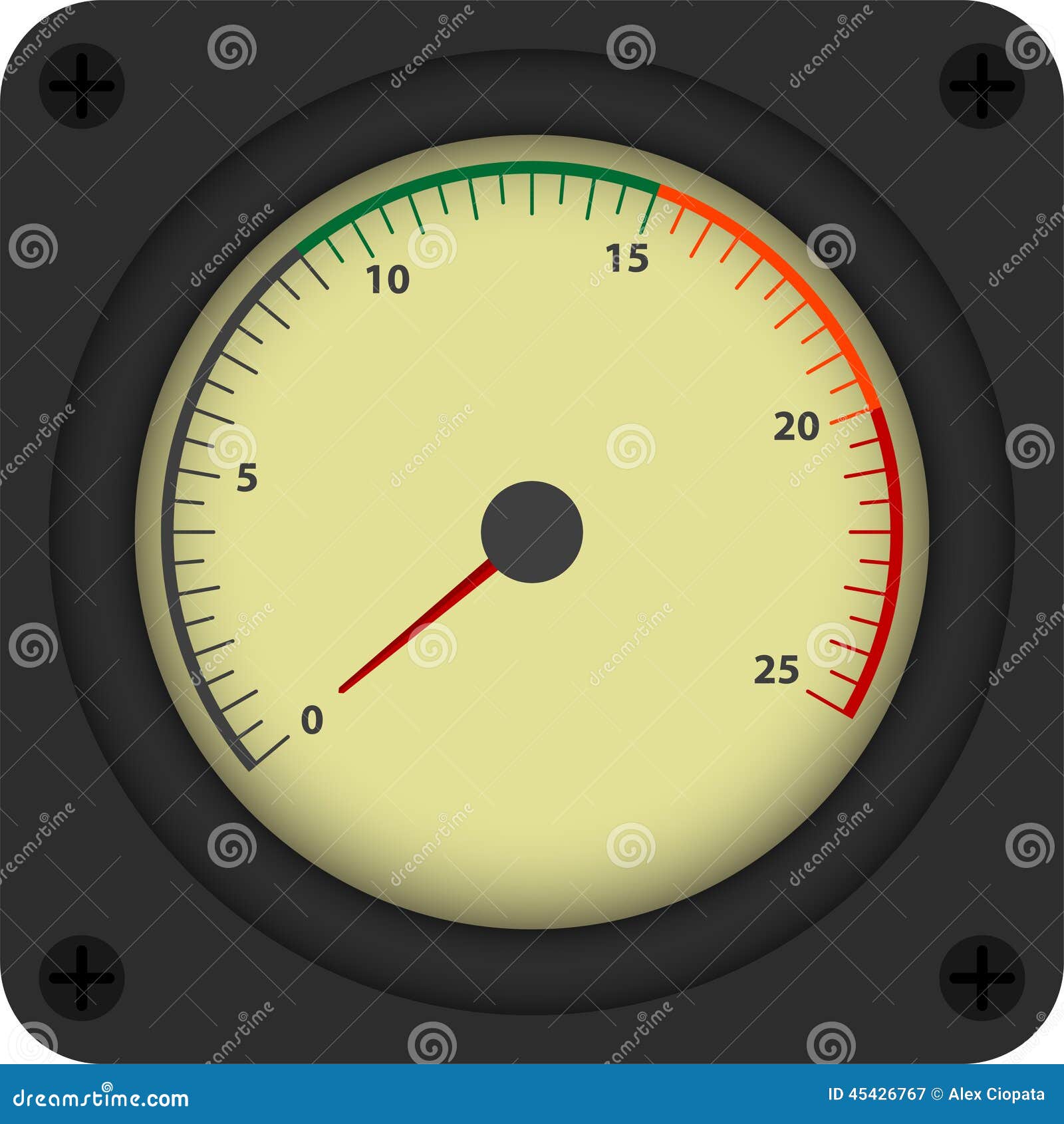 Analogic instrument stock vector. Illustration of measure - 45426767