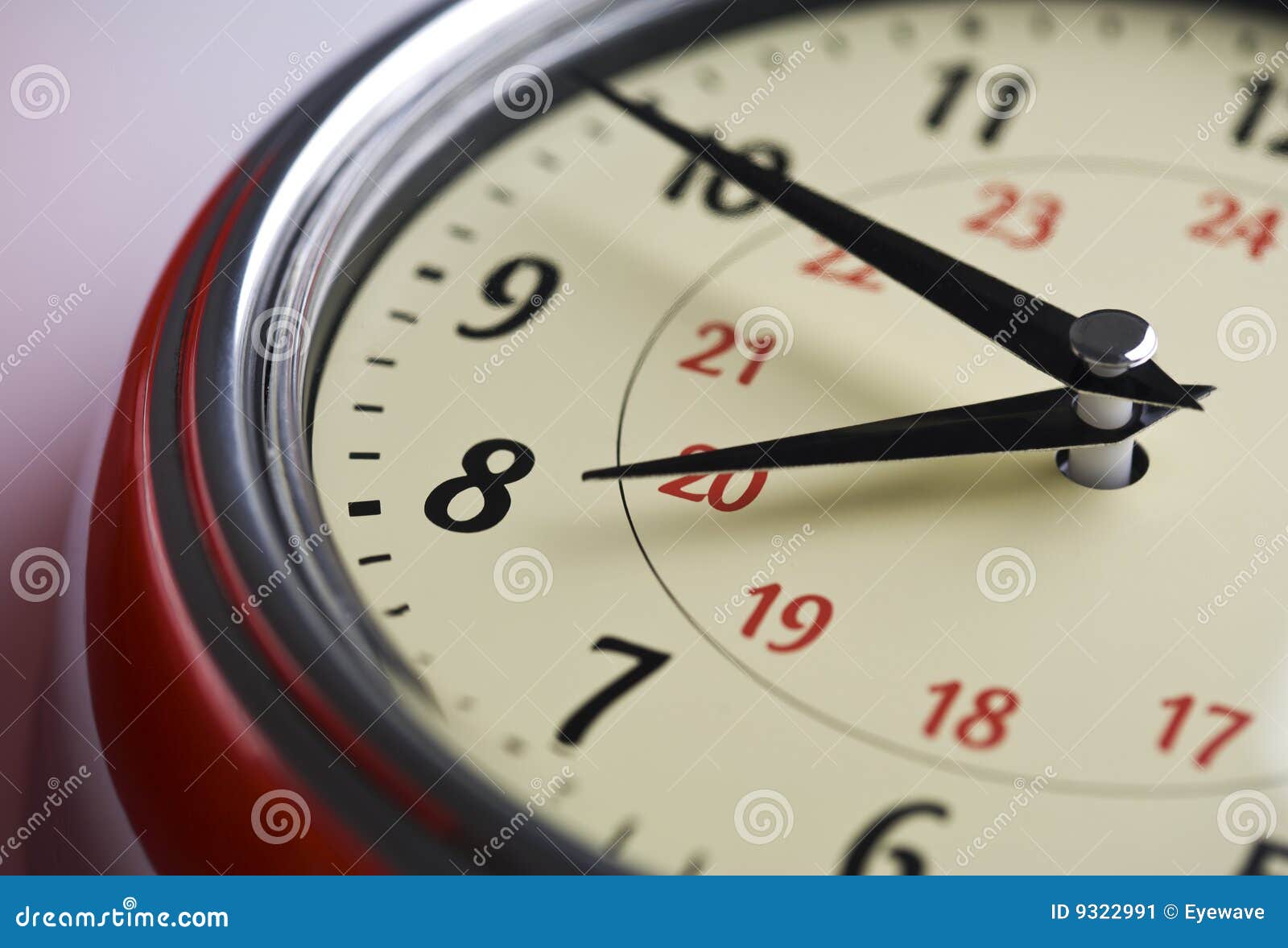 Analogue clock close-up stock image. Image of minutes - 9322991