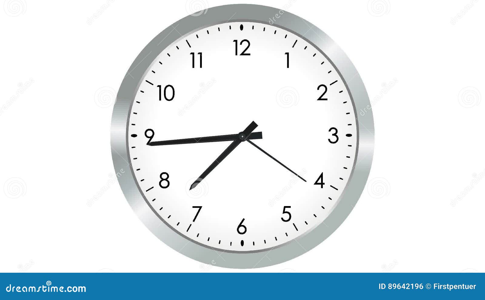 Analogue Clock with Fast Moving Hands Stock Footage - Video of numeral ...