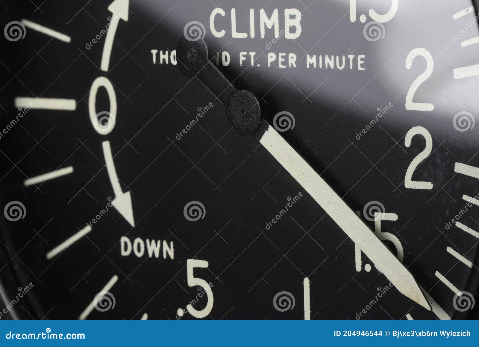 Analogue variometer stock photo. Image of descent, pilot - 204946544