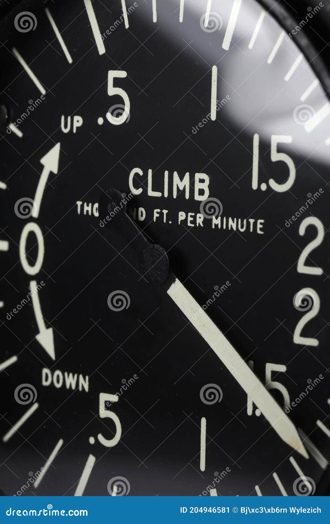 Analogue variometer stock image. Image of jetliner, gauge - 204946581