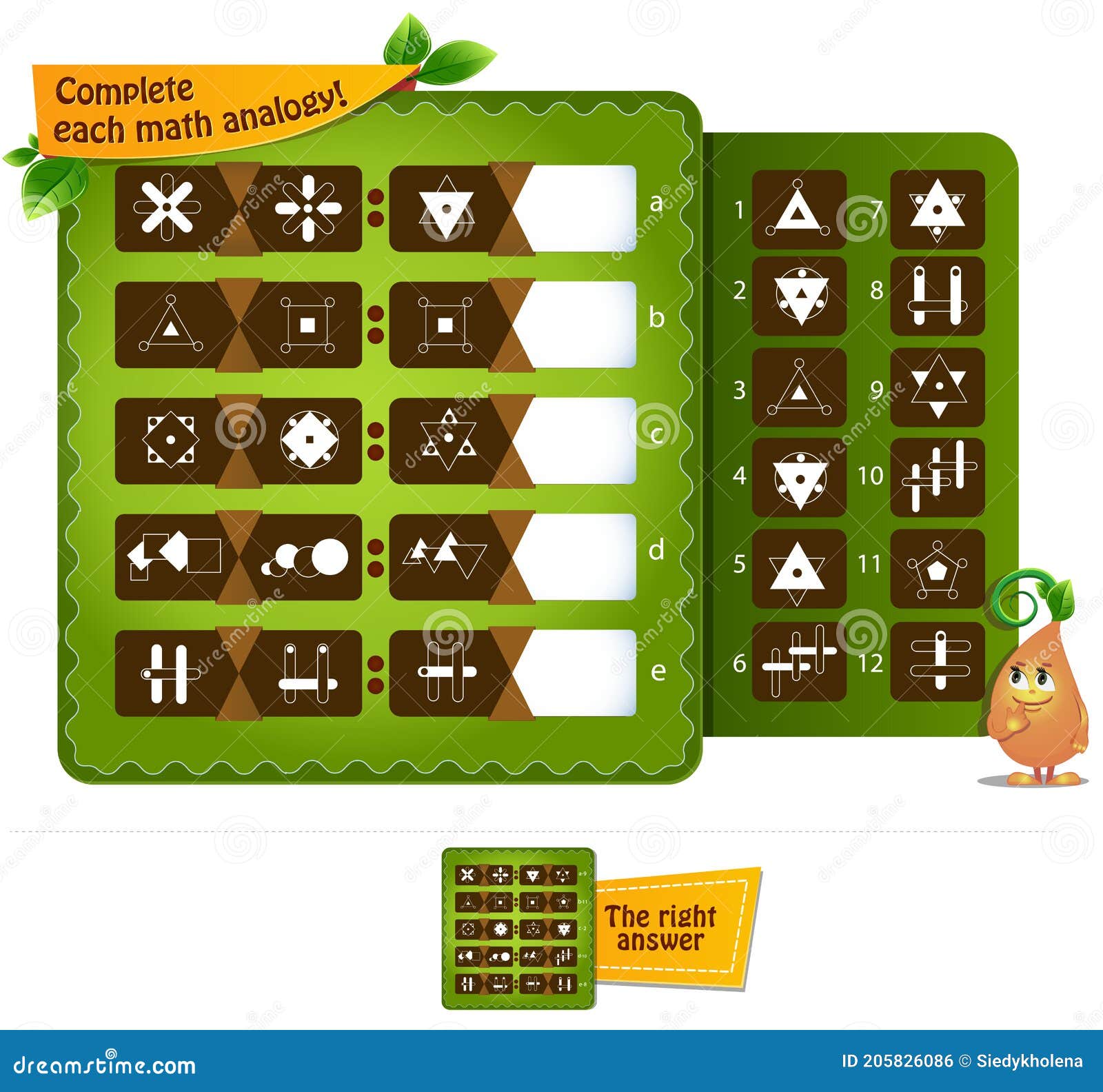 Brainteaser Math Shape Analogy Royalty-Free Stock Photography ...