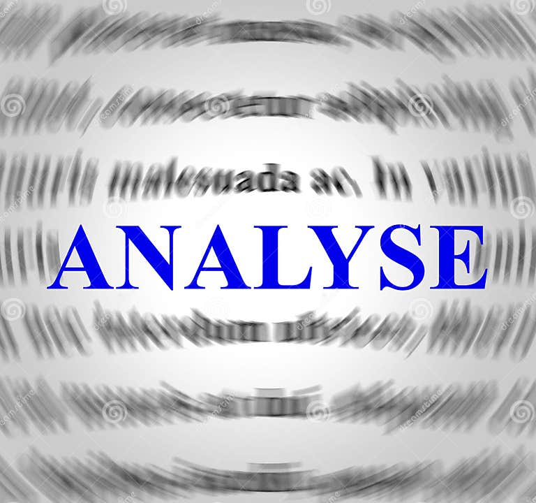 Analyse Definition Represents Data Analytics and Analysis Stock ...