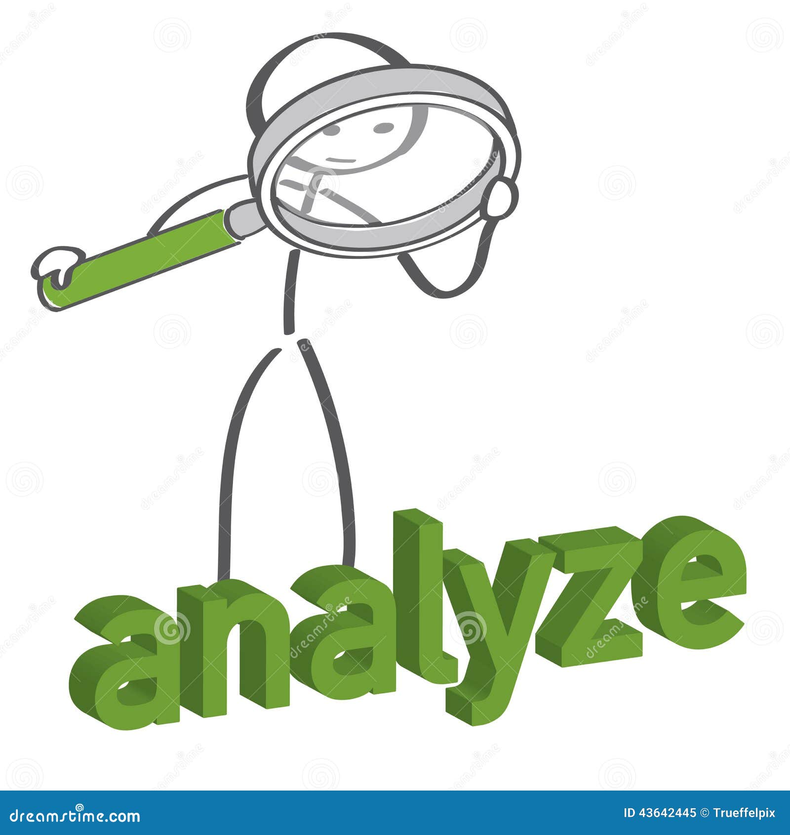 Analysez illustration stock. Illustration du dessin, gestion - 43642445