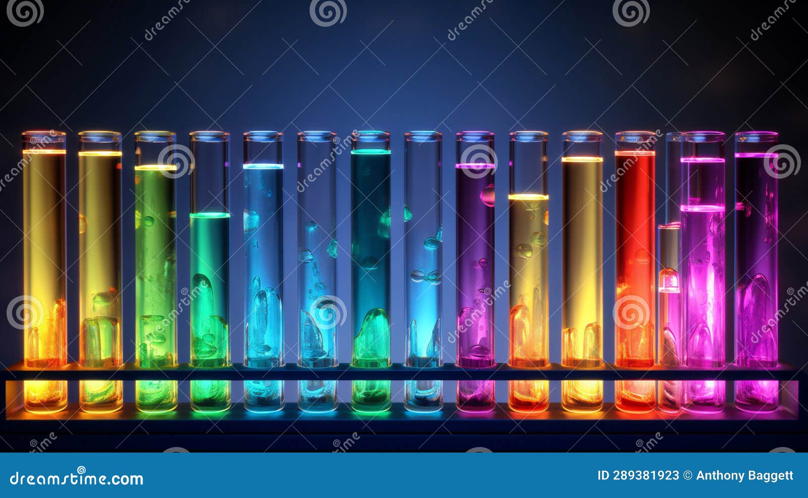 Analysing Glass Test Tubes Samples In A Science Laboratory Royalty-Free ...