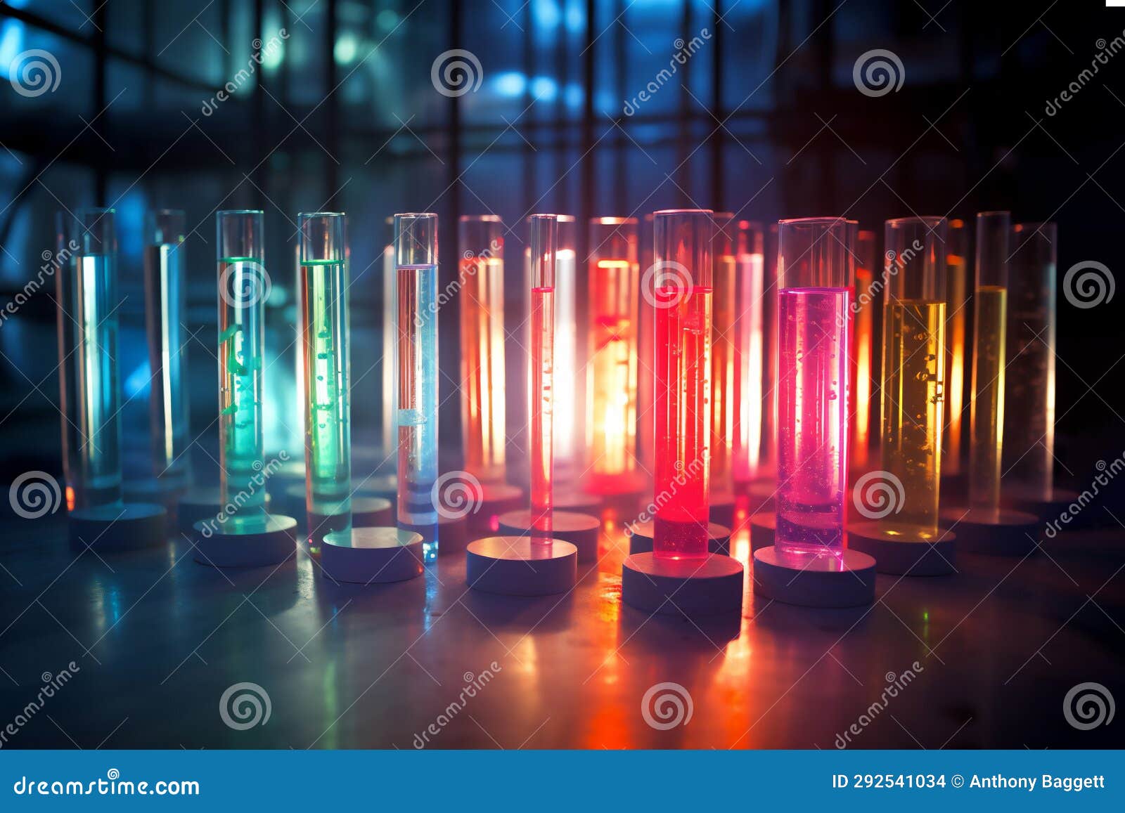 Analysing Glass Test Tubes Samples In A Science Laboratory Royalty-Free ...