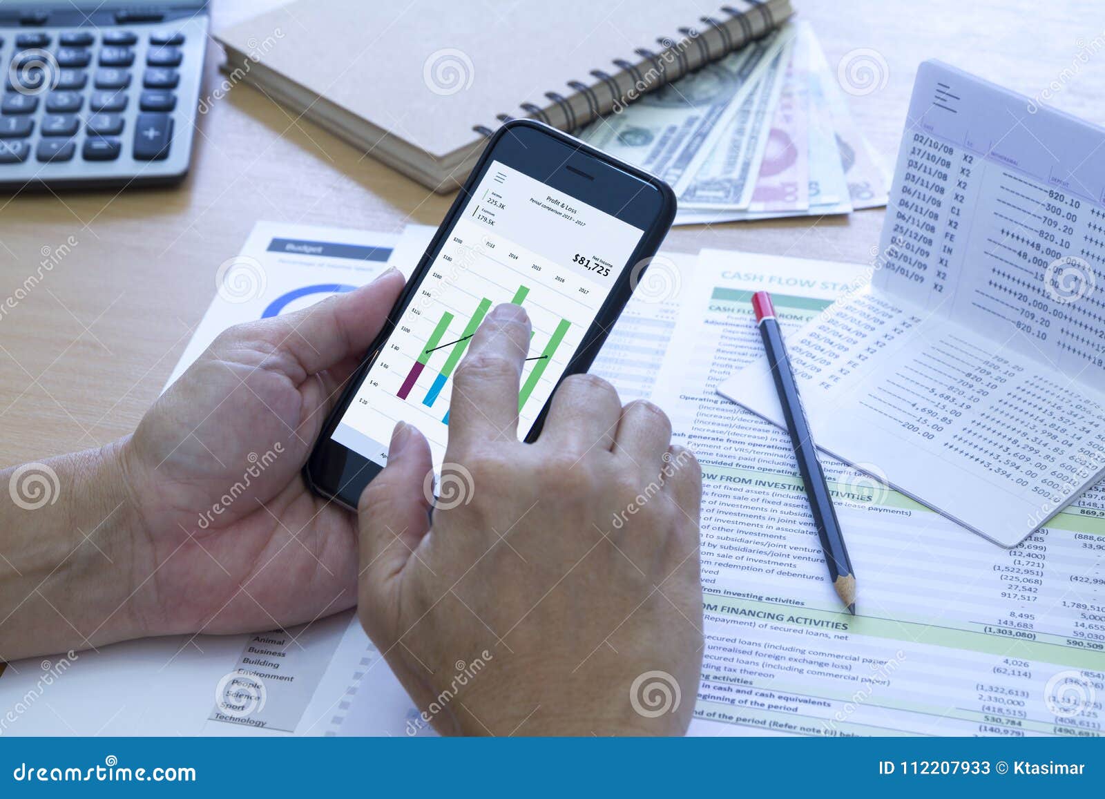 Bank Saving Deposit and Cash Flow Management Stock Image - Image of ...