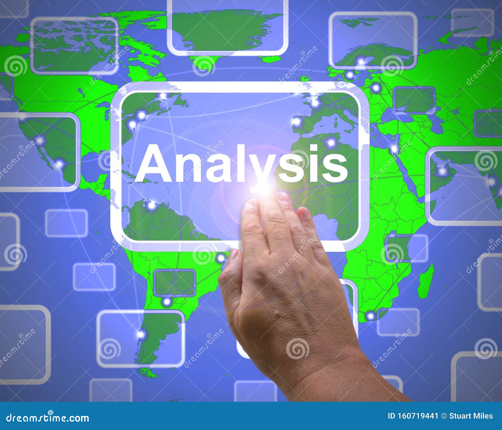 Analysis or Analyse Concept Icon Shows Scrutiny of Data or Finances ...