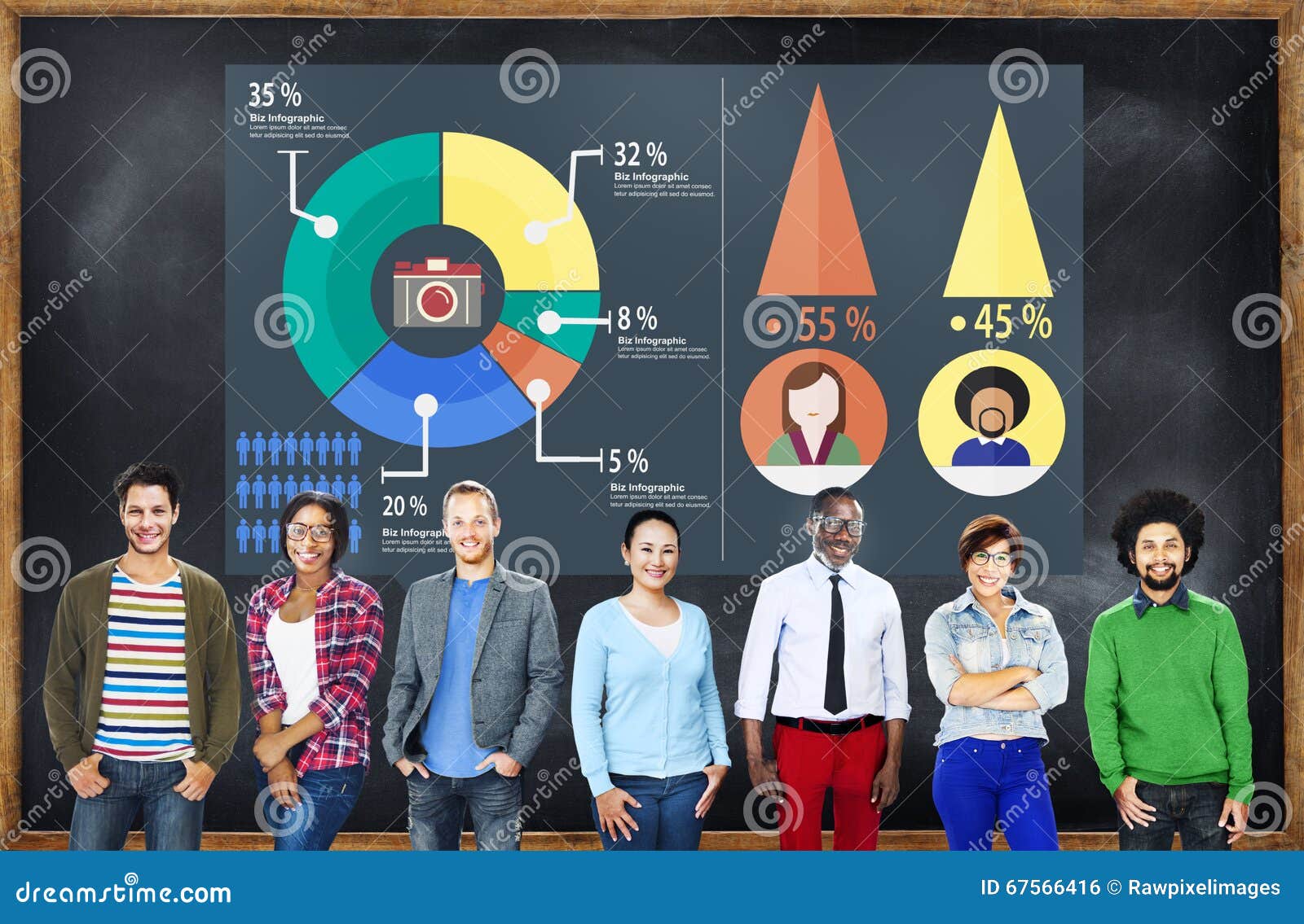 People Statistics Population Data Pie Chart Stock Photos - Free ...
