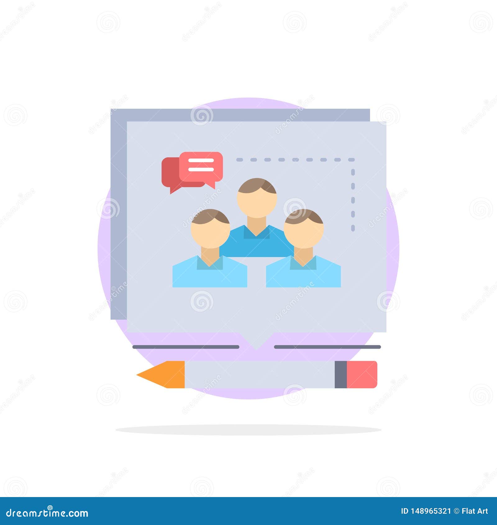 Analysis, Argument, Business, Convince, Debate Flat Color Icon Vector ...
