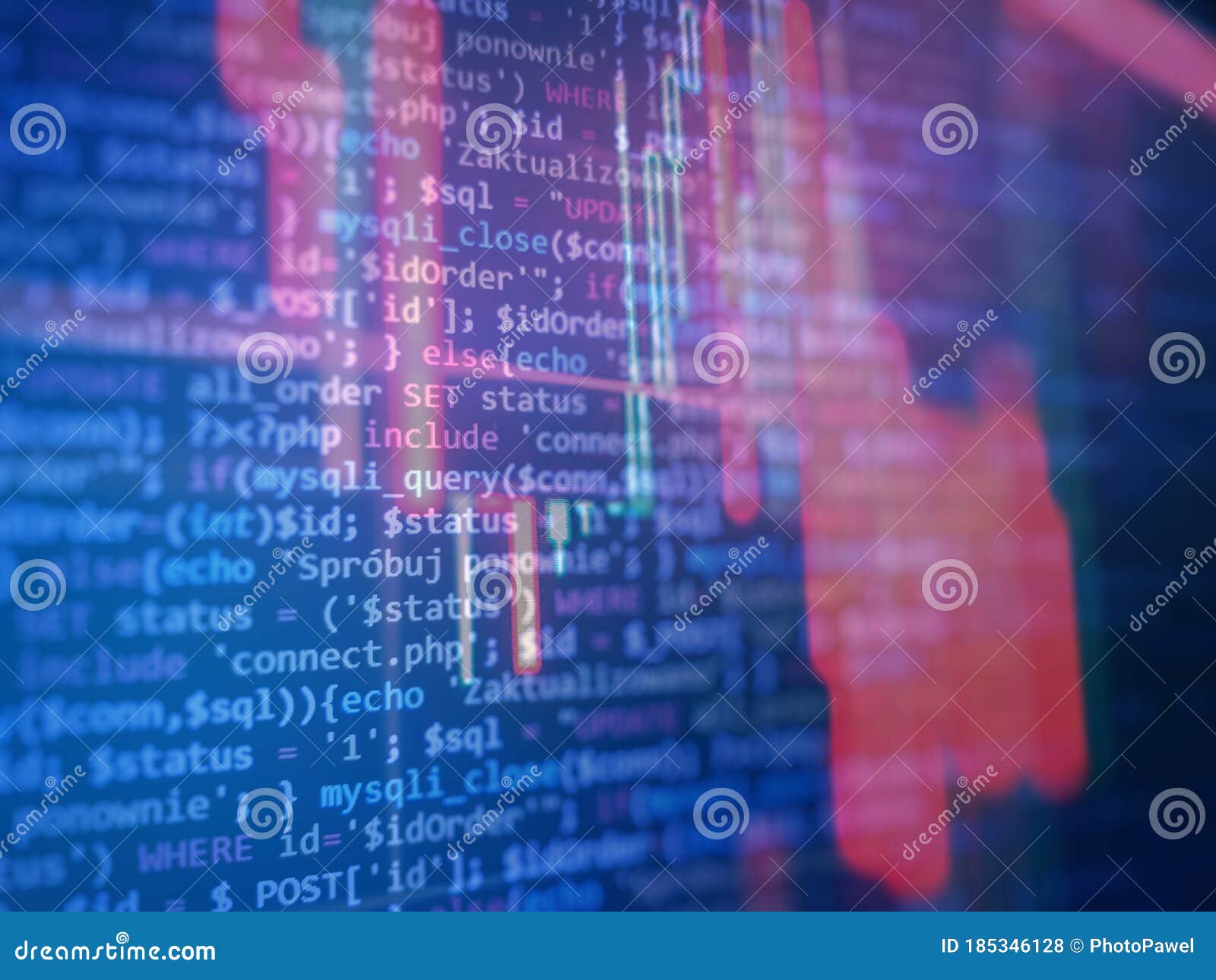 Analysis Background. Statistic Concept Stock Photo - Image of screen ...