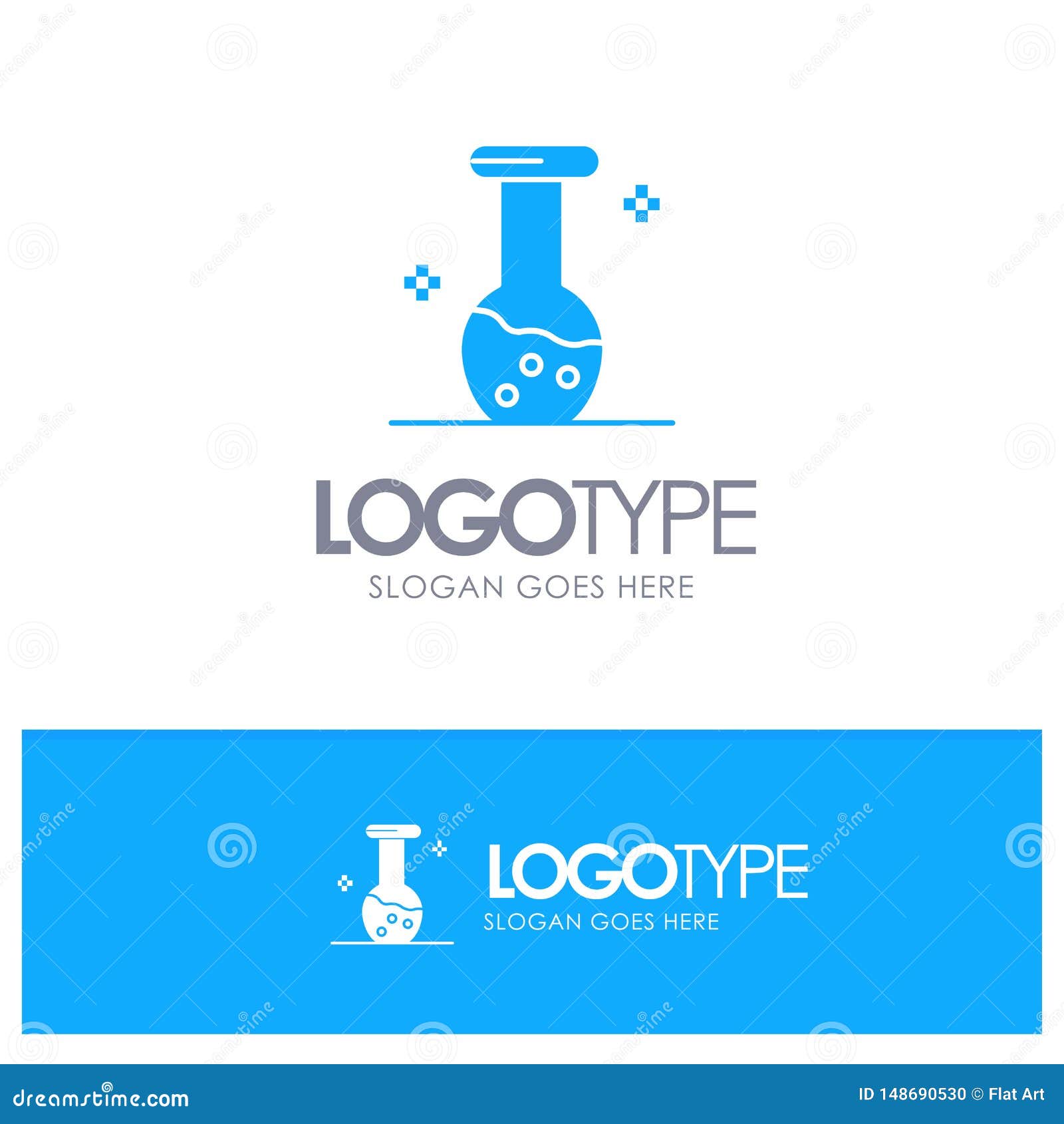 Analysis, Biochemistry, Biology, Chemistry Blue Solid Logo with Place ...