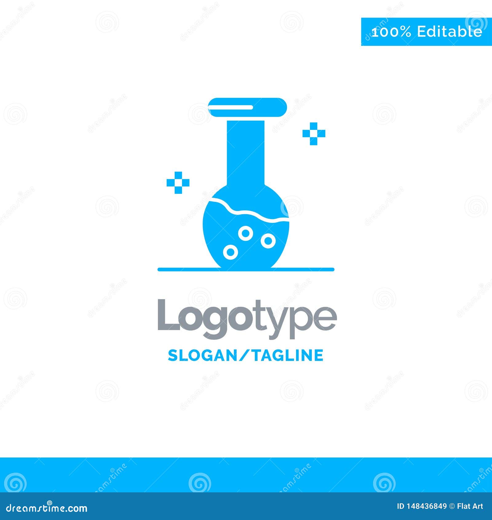 Analysis, Biochemistry, Biology, Chemistry Blue Solid Logo Template ...