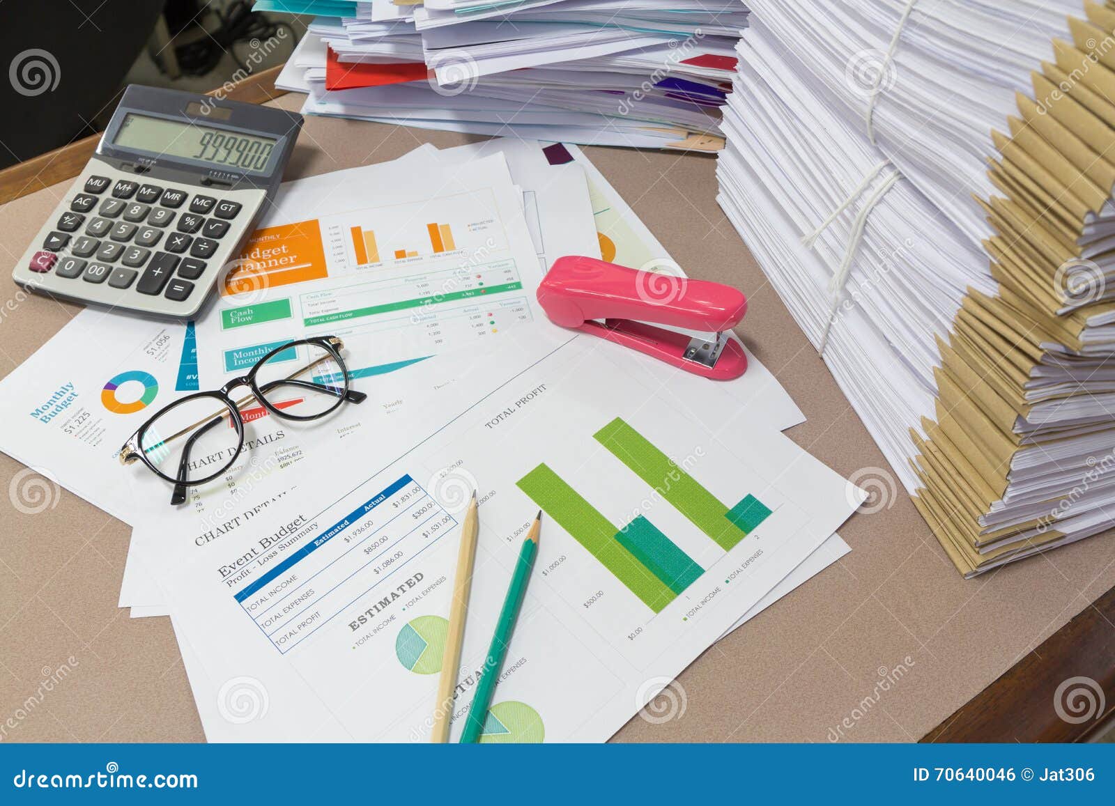 Analysis Chart and Paperwork Stock Photo - Image of detail, document ...