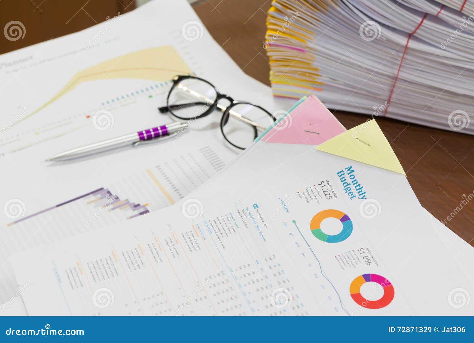 Analysis Chart and Paperwork Stock Image - Image of diagram, exam: 72871329