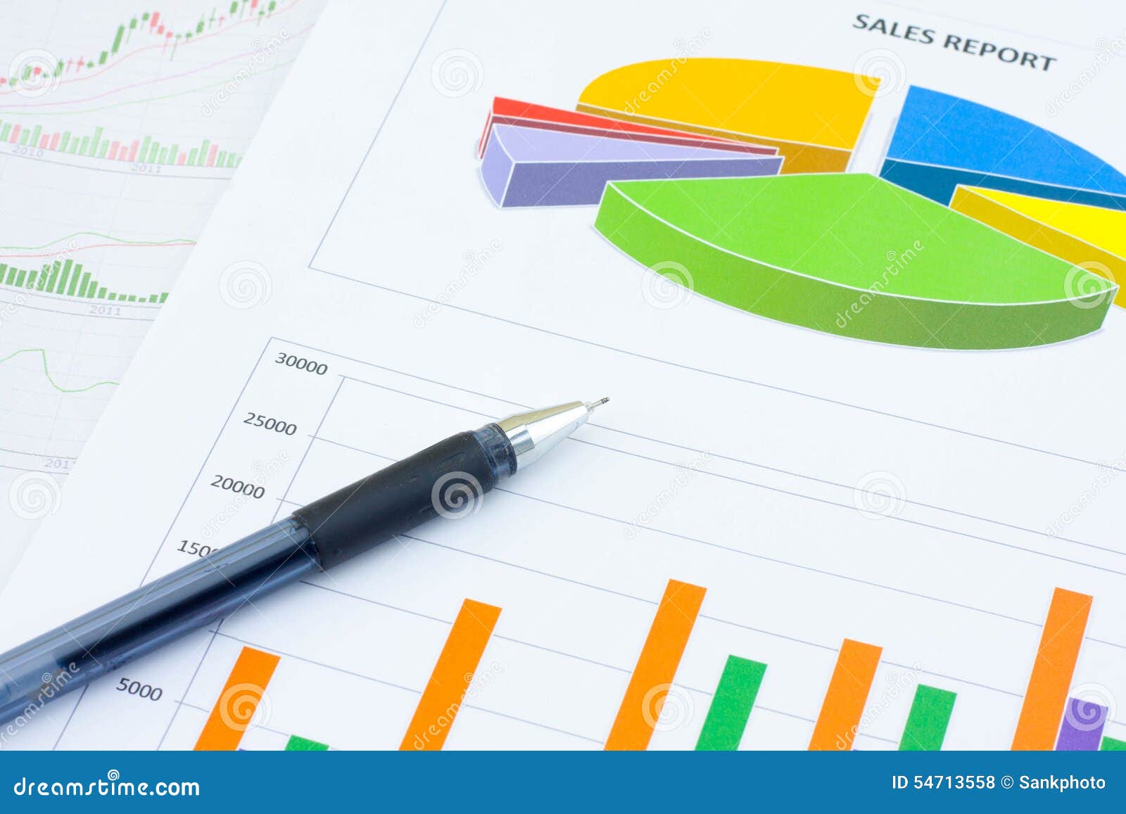 Analysis charts stock photo. Image of accounting, budgeting - 54713558