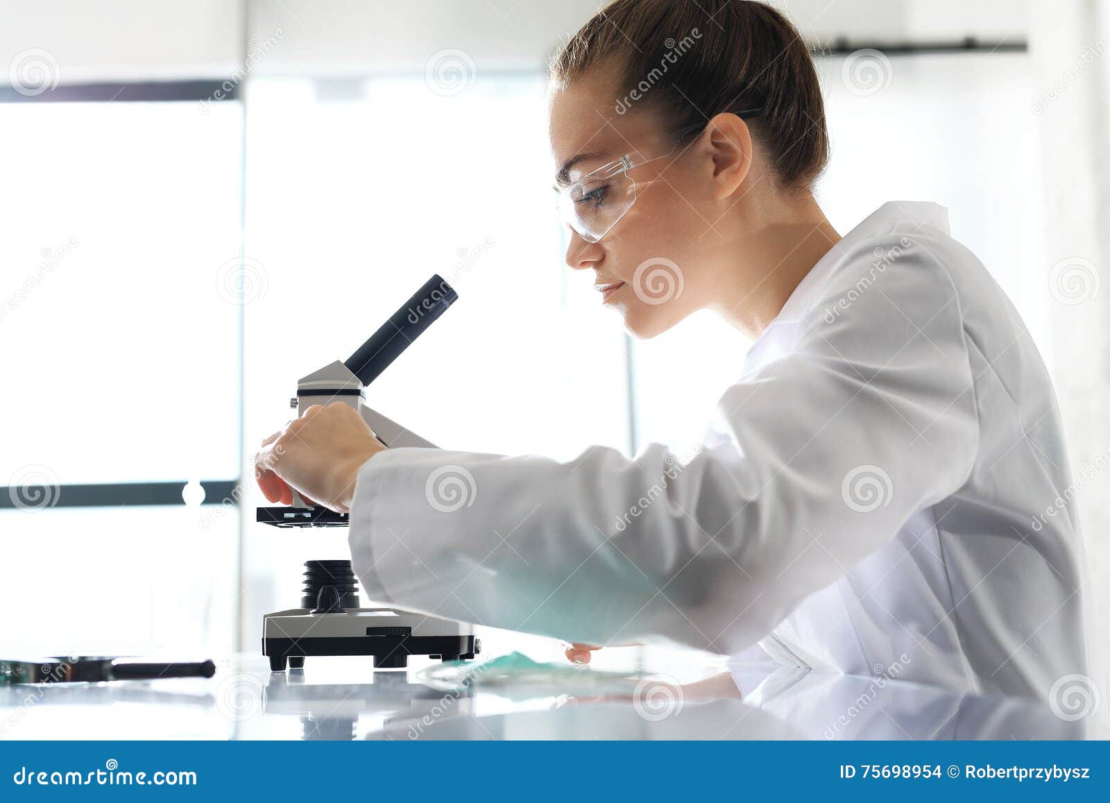 Analysis of the Chemical Composition of the Sample Stock Photo - Image ...