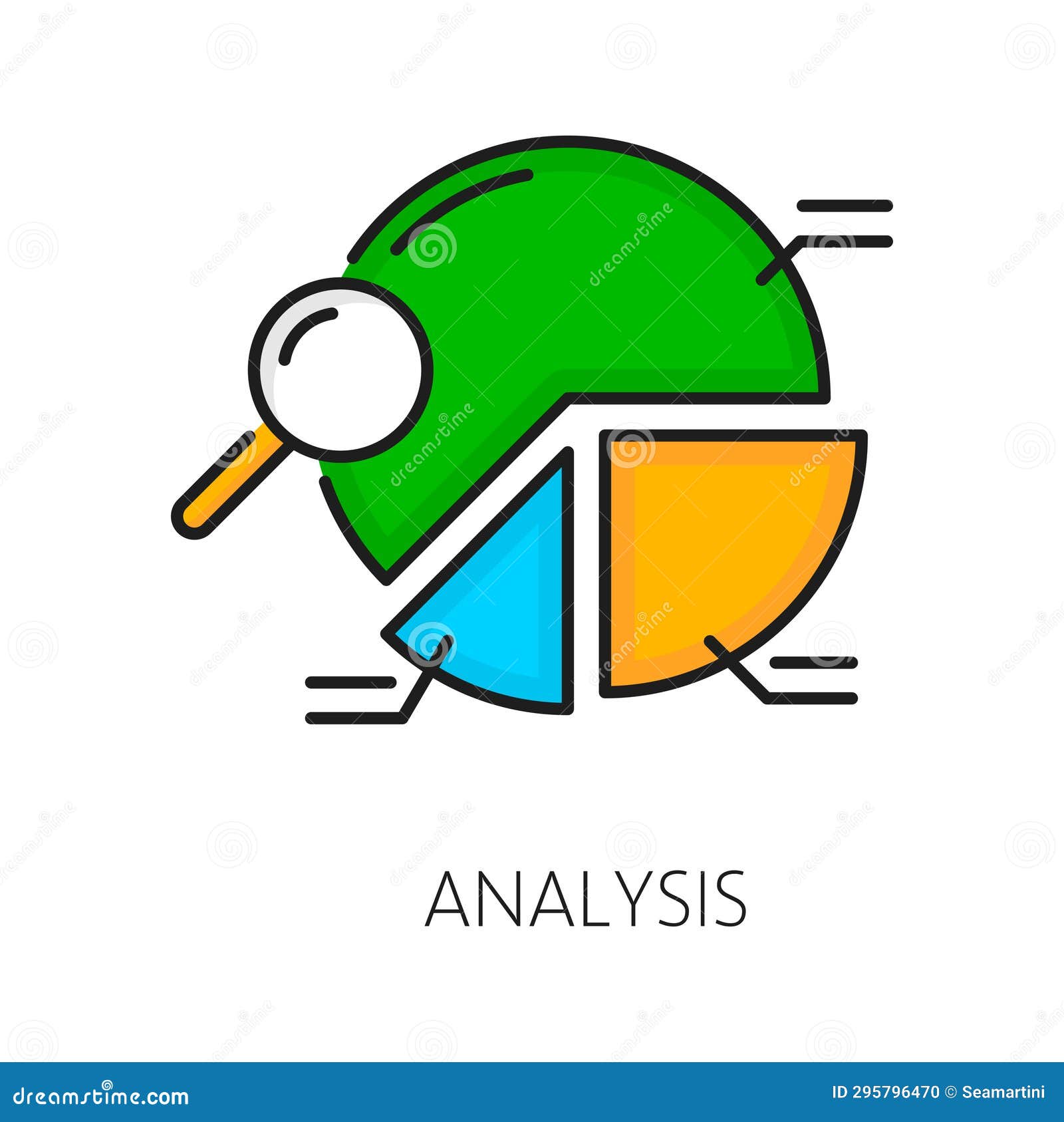 Analysis, CMS Content Management System Icon Stock Vector ...