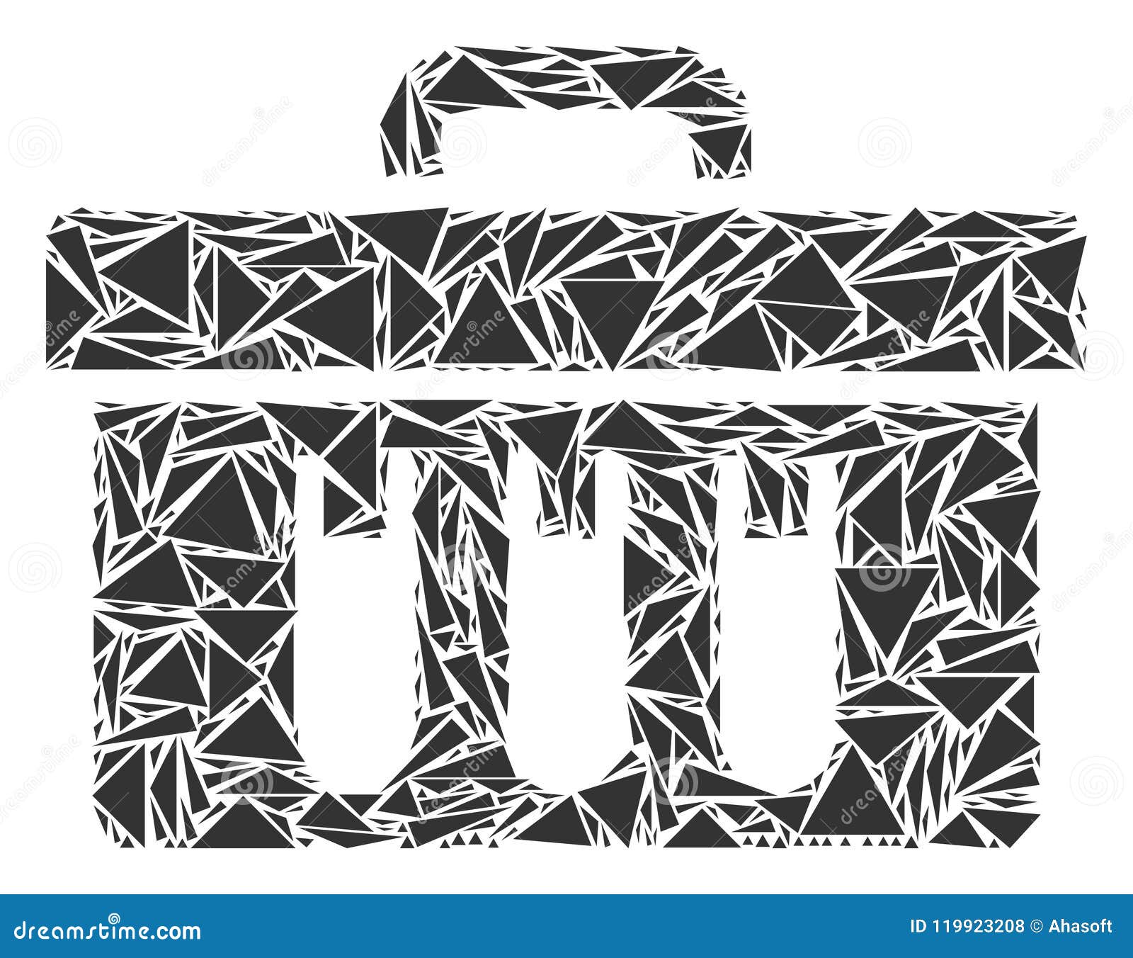 Analysis Collage of Triangles Stock Vector - Illustration of polygonal ...