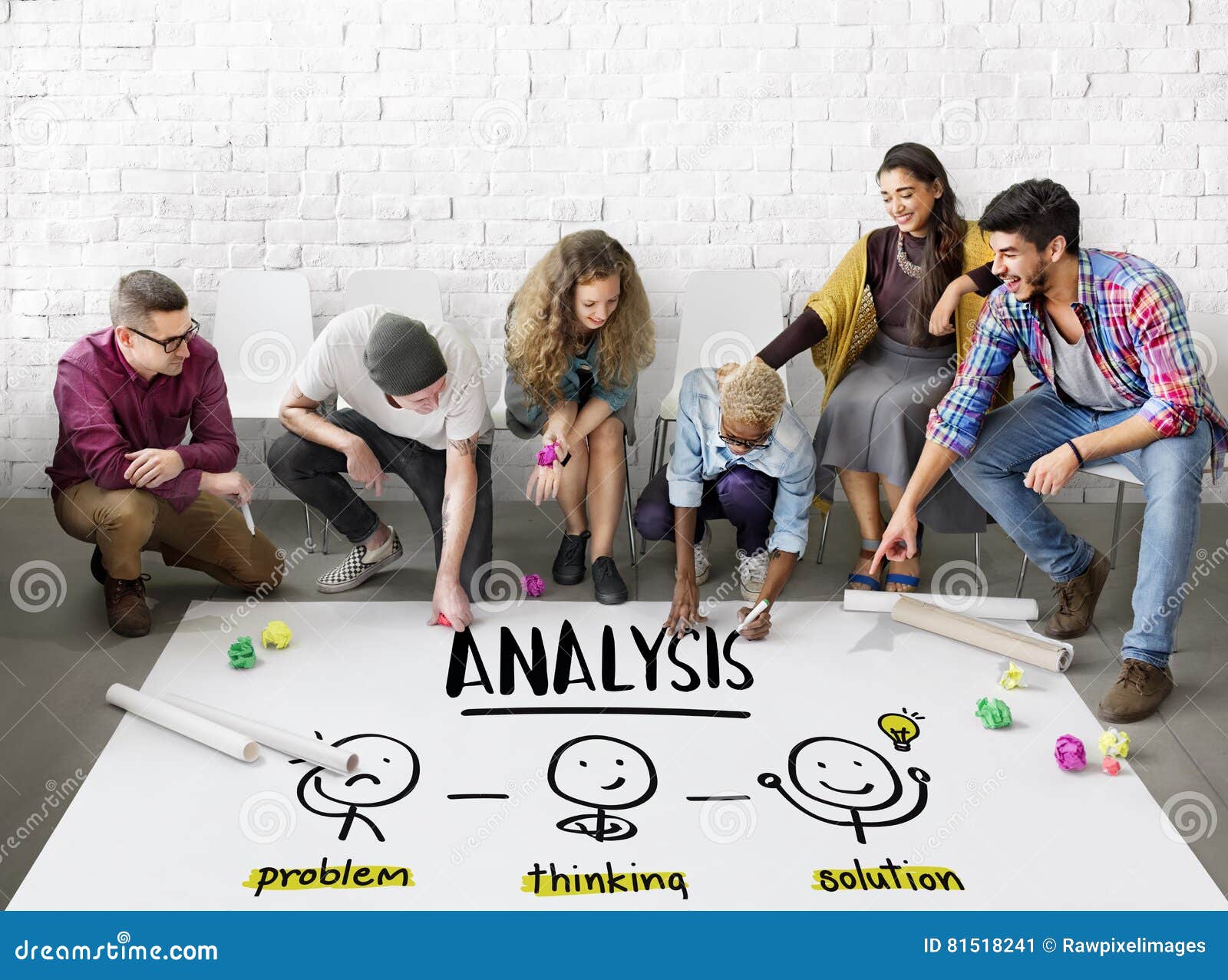 Analysis Creative Thinking Brainstorm People Concept Stock Image ...