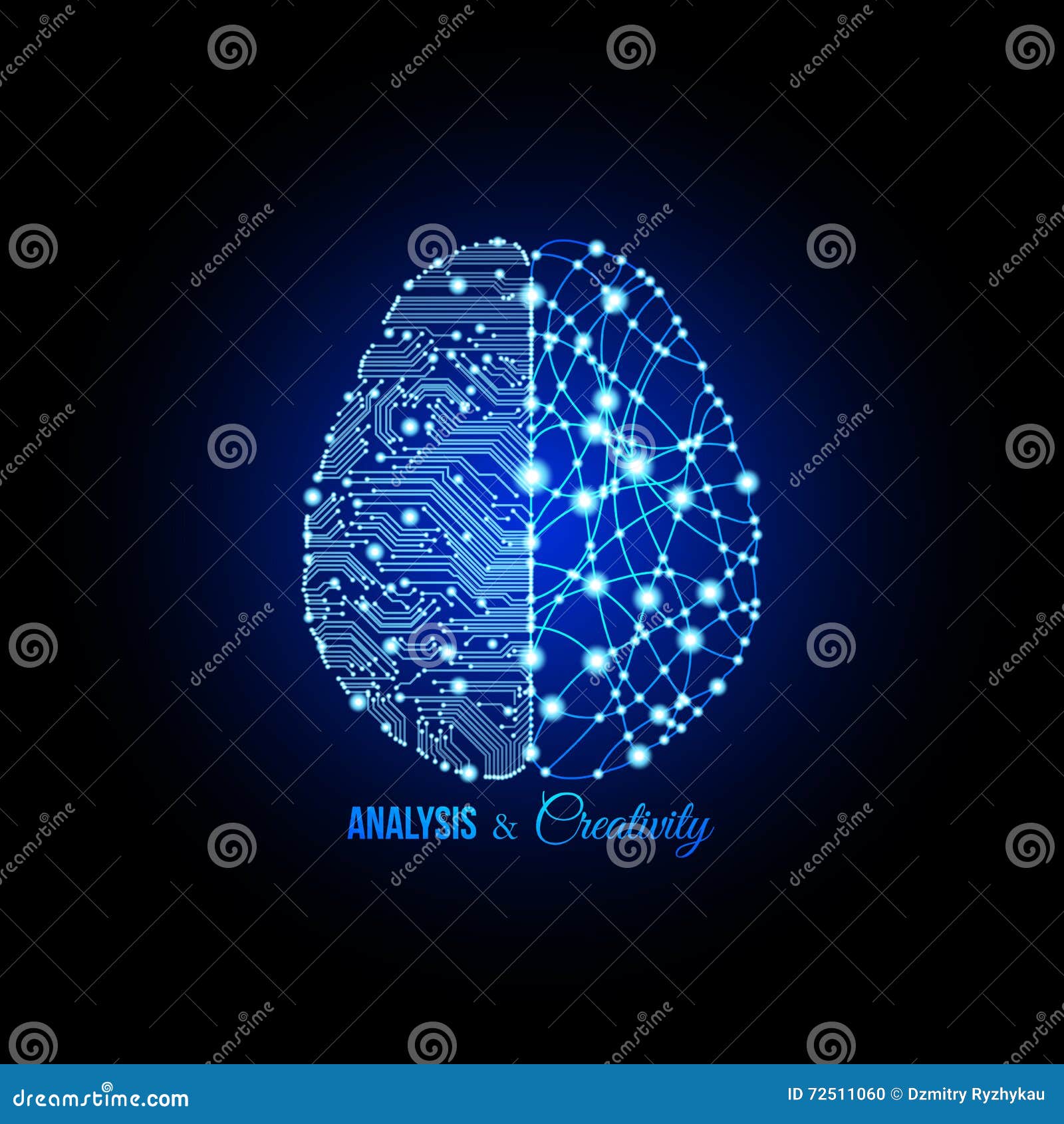 Analysis and Creativity Concept Stock Illustration - Illustration of ...
