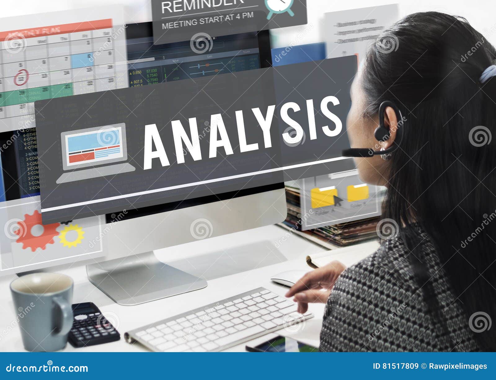 Analysis Data Communication Information Insight Concept Stock Image ...