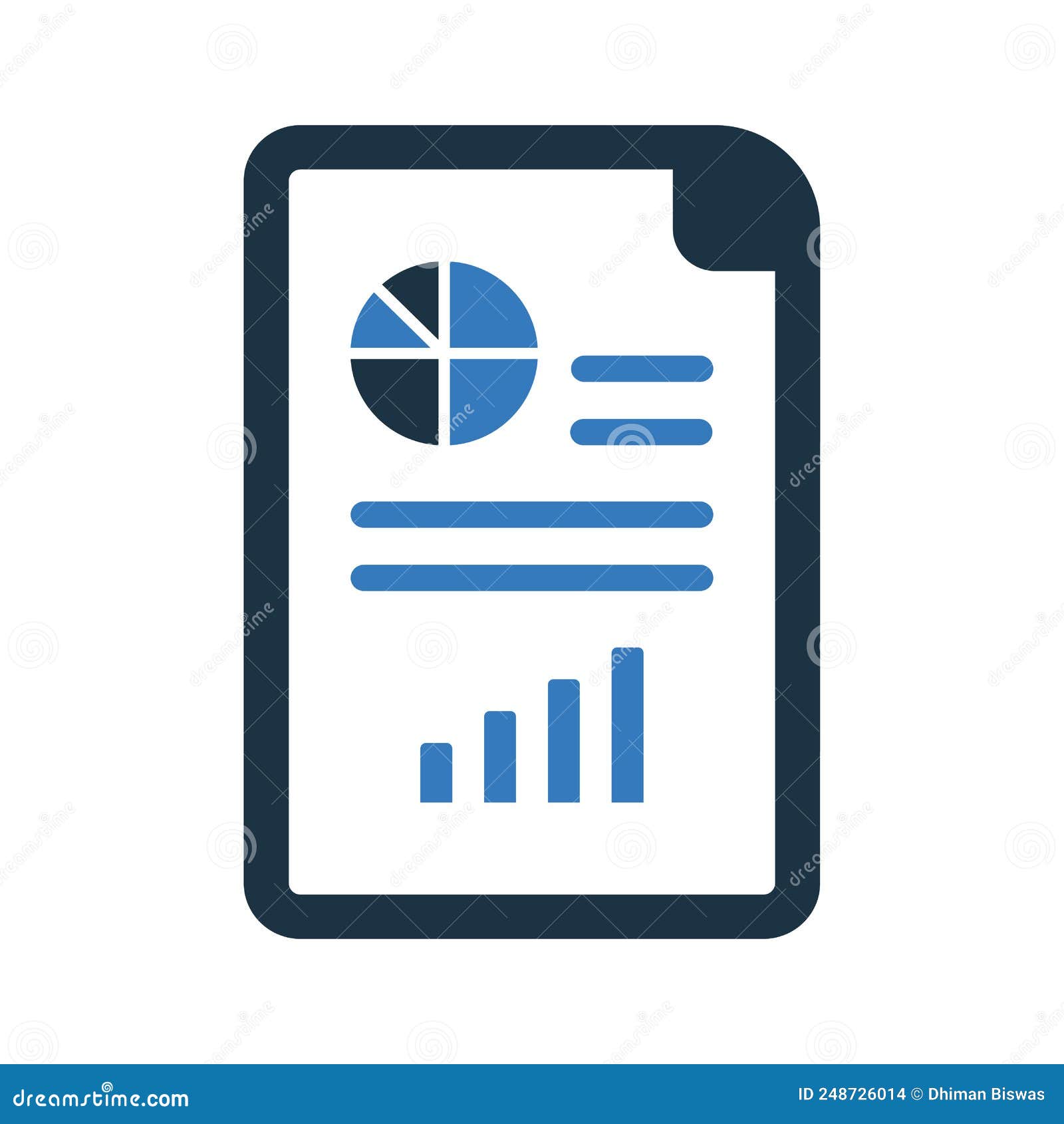 Analysis, Diagram, Report, Revenue Icon. Simple Editable Vector Design ...