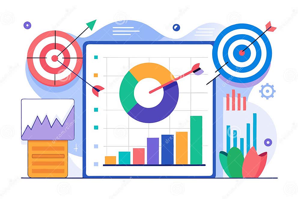 An Analysis Display Featuring a Colorful Chart with Performance Data ...