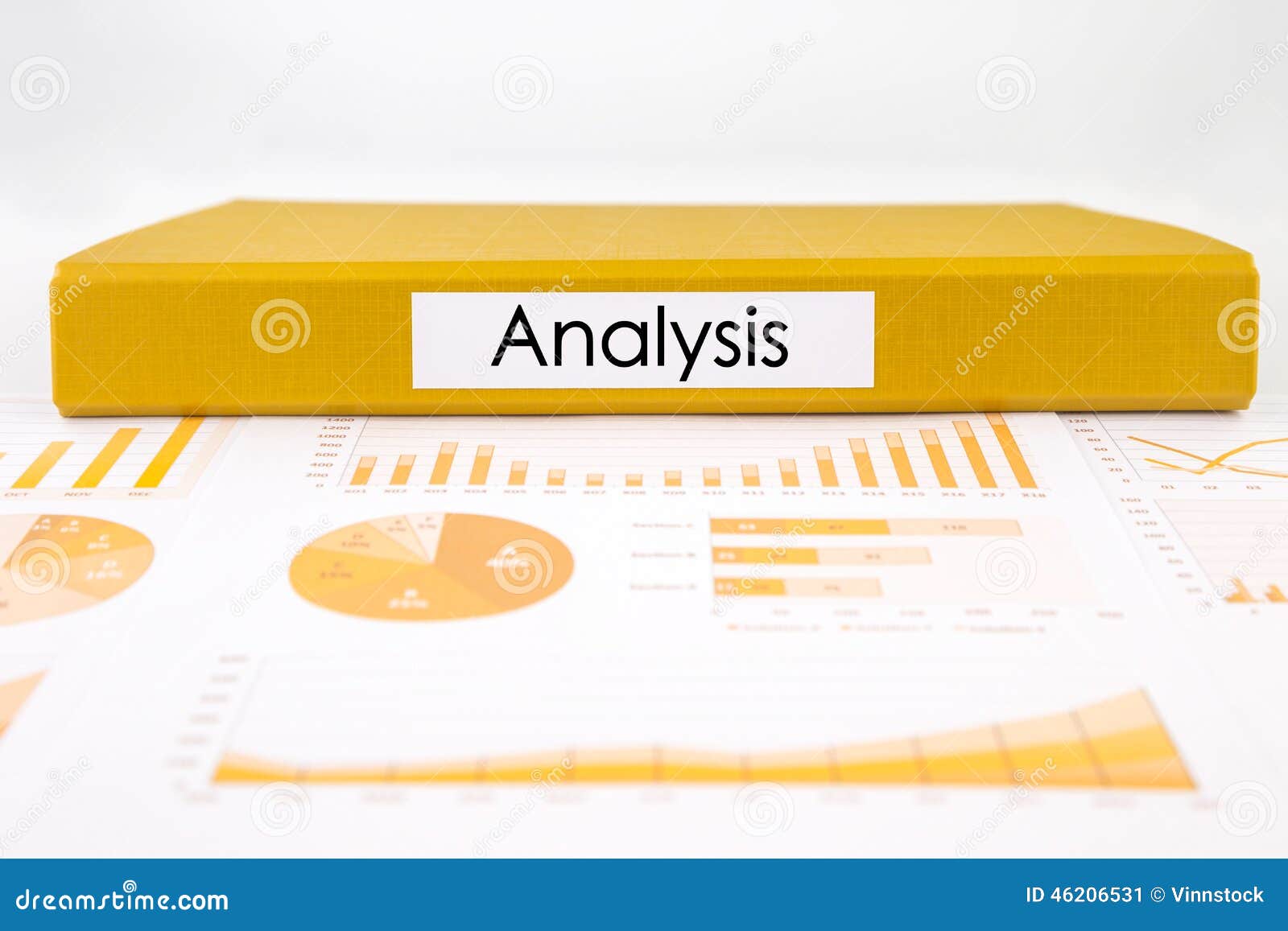 Analysis Documents, Graphs, Charts and Business Report Stock Image ...
