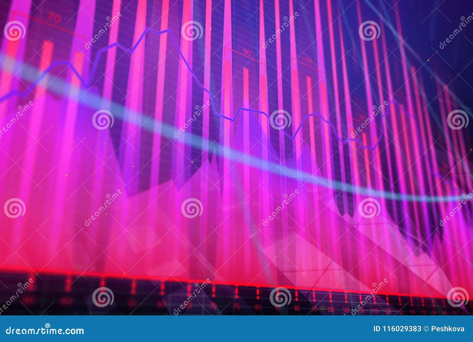 Analysis, Finance and Stock Backdrop Stock Illustration - Illustration ...