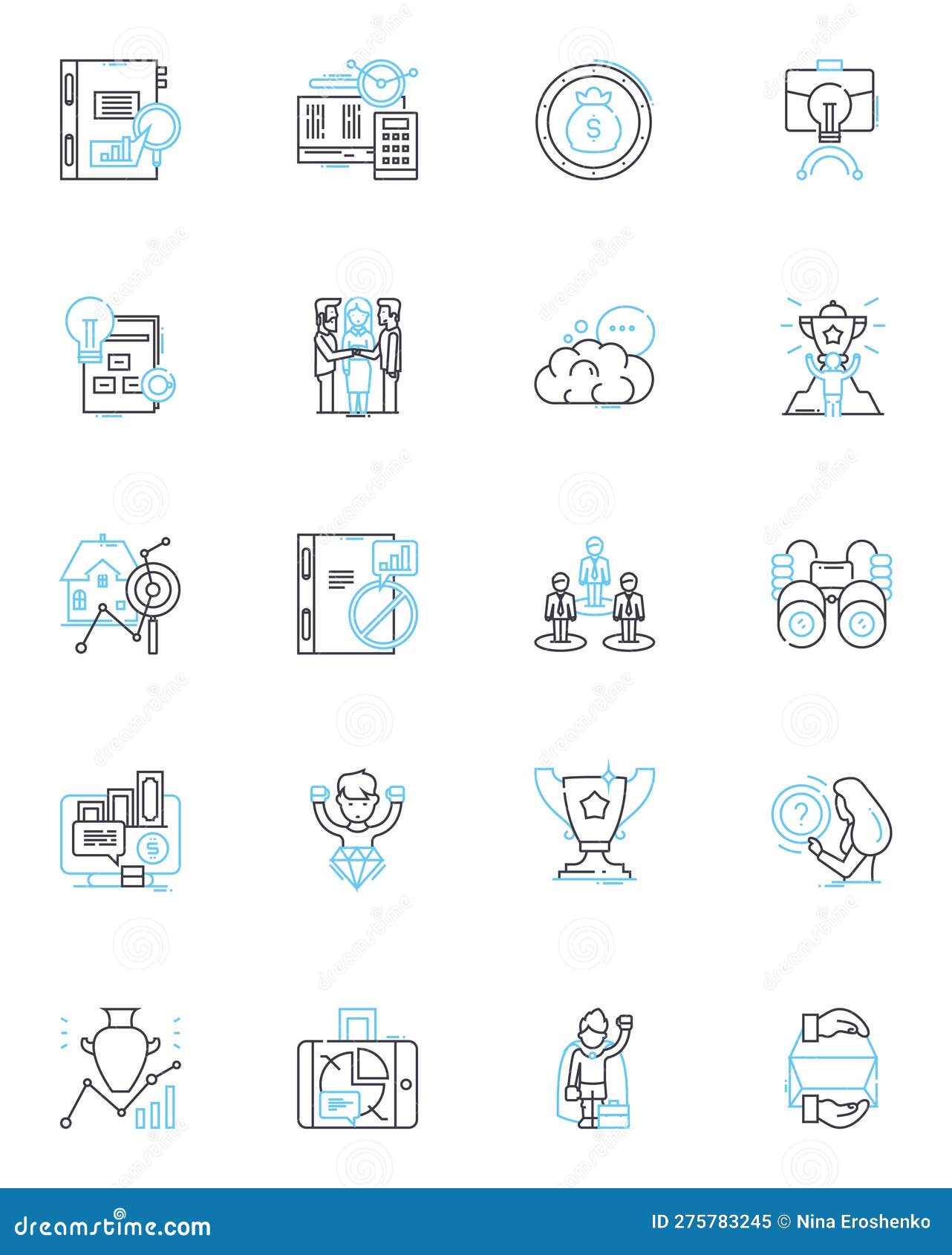 Interpretation Line Icons Collection. Translation, Understanding ... Interpretation Line Icons Collection. Translation, Understanding ...