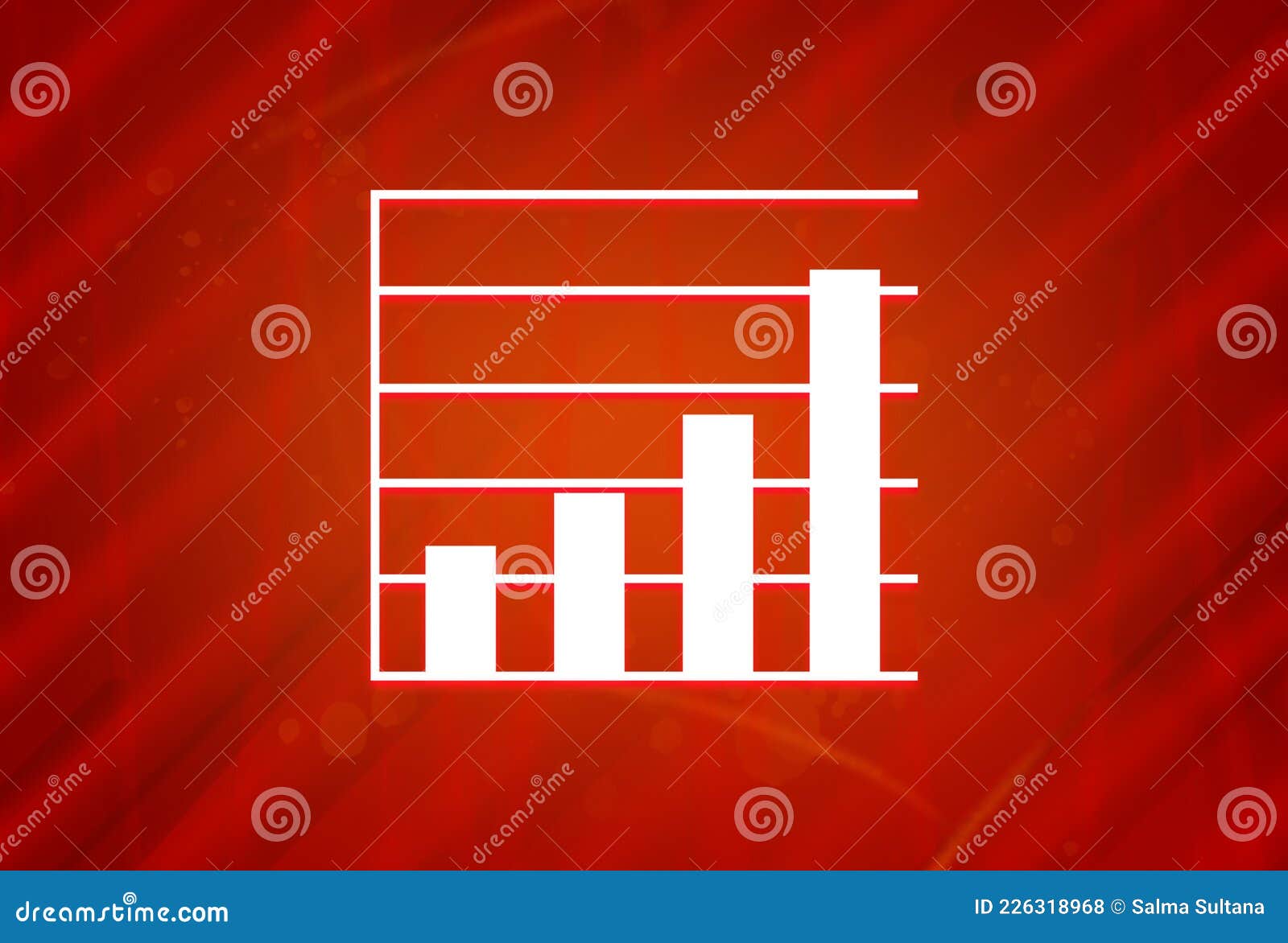 Analysis Icon Isolated on Abstract Red Gradient Magnificence Background ...